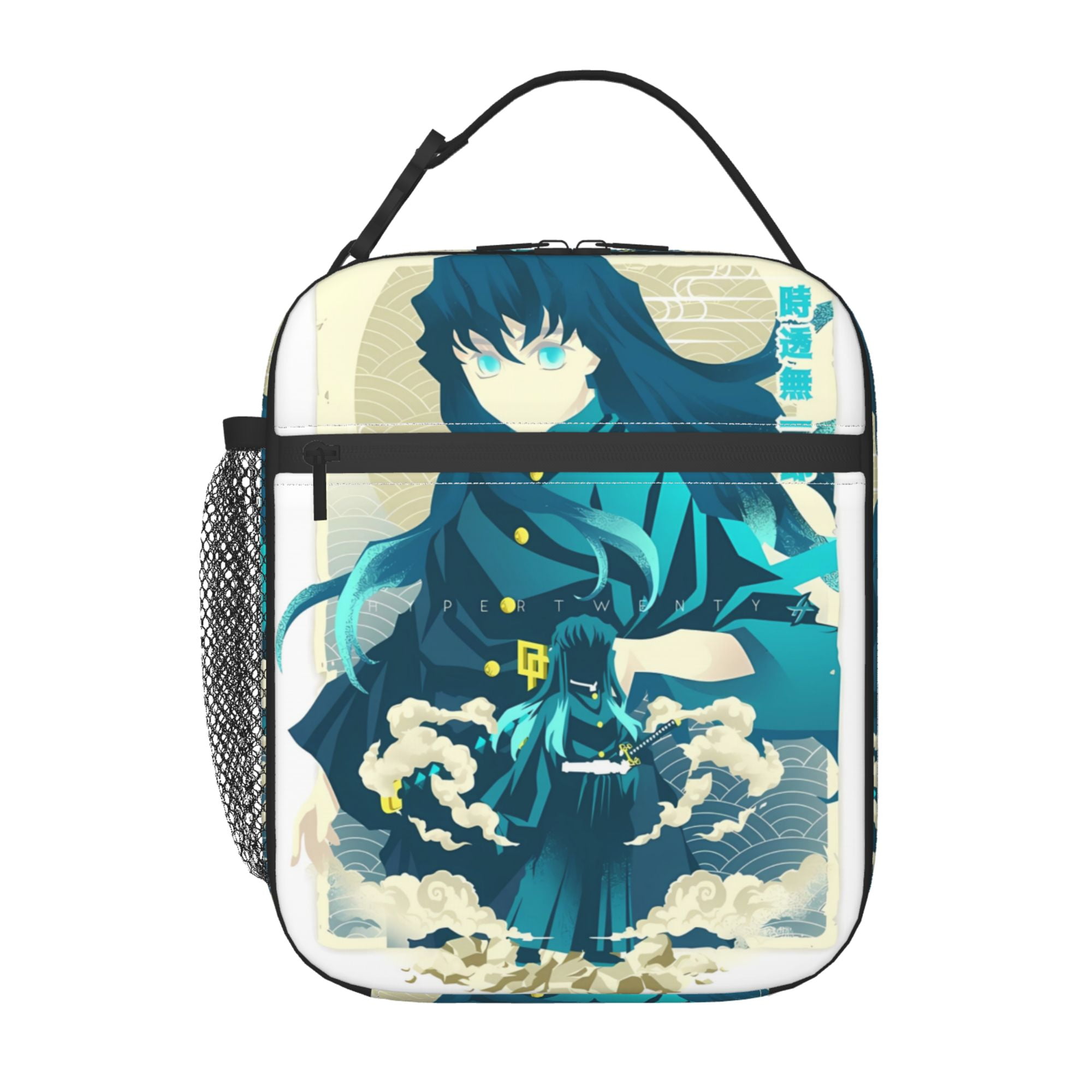 Demon Slayer Muichiro Tokito Lunch Bag Insulated Portable Reusable Cute ...