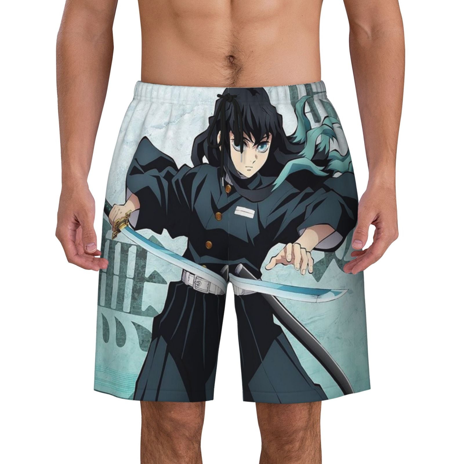 Demon Slayer Muichiro Tokito Men'S Swim Trunks Quick Dry Board Shorts ...