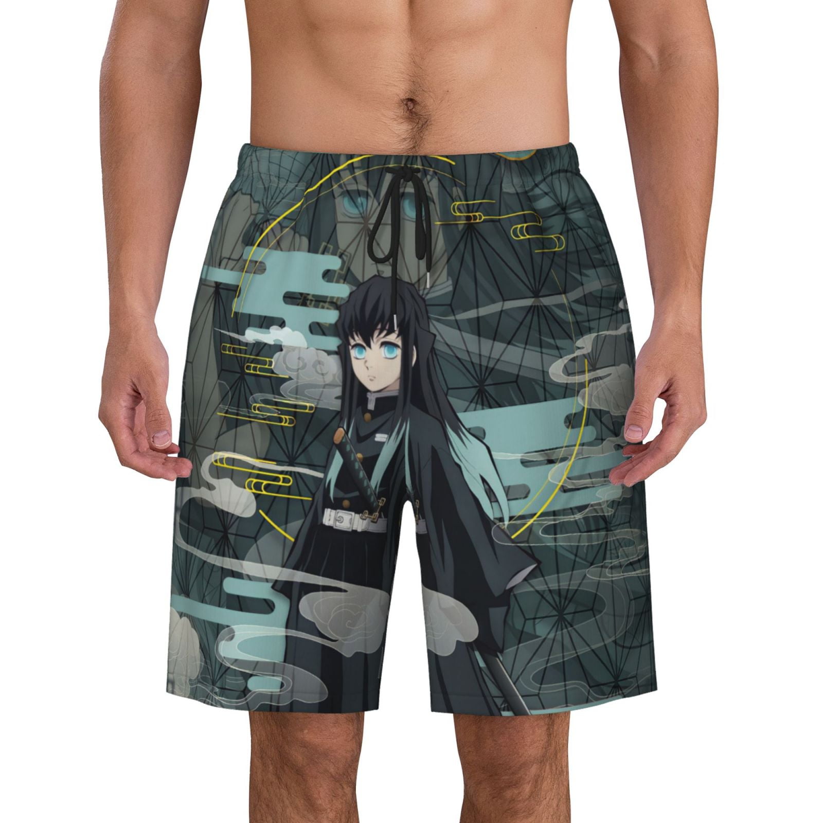 Demon Slayer Muichiro Tokito Men'S Swim Trunks Quick Dry Board Shorts ...