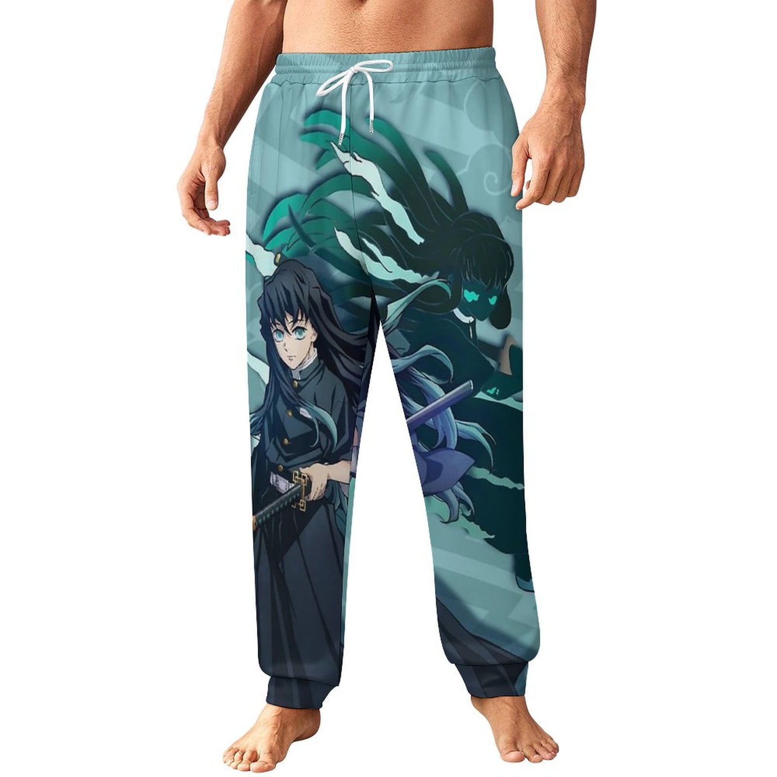 Demon Slayer Muichiro Tokito Men's Athletic Joggers Stretch Sweatpants ...