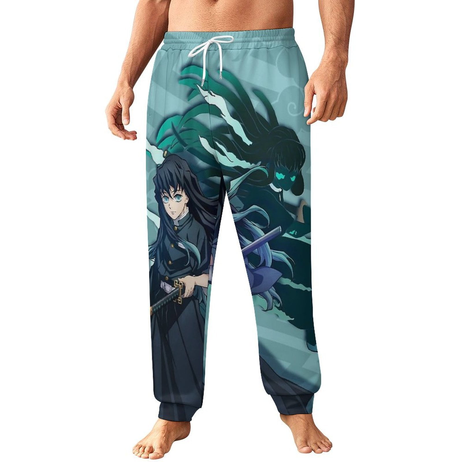 Demon Slayer Muichiro Tokito Men's Athletic Joggers Stretch Sweatpants ...