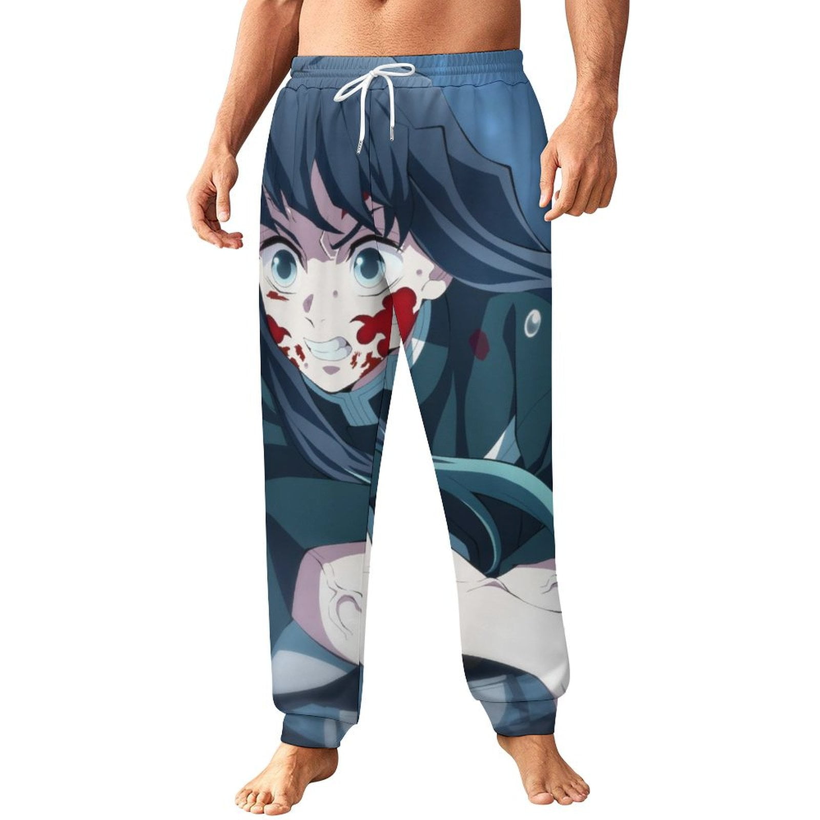 Demon Slayer Muichiro Tokito Men's Athletic Joggers Stretch Sweatpants ...