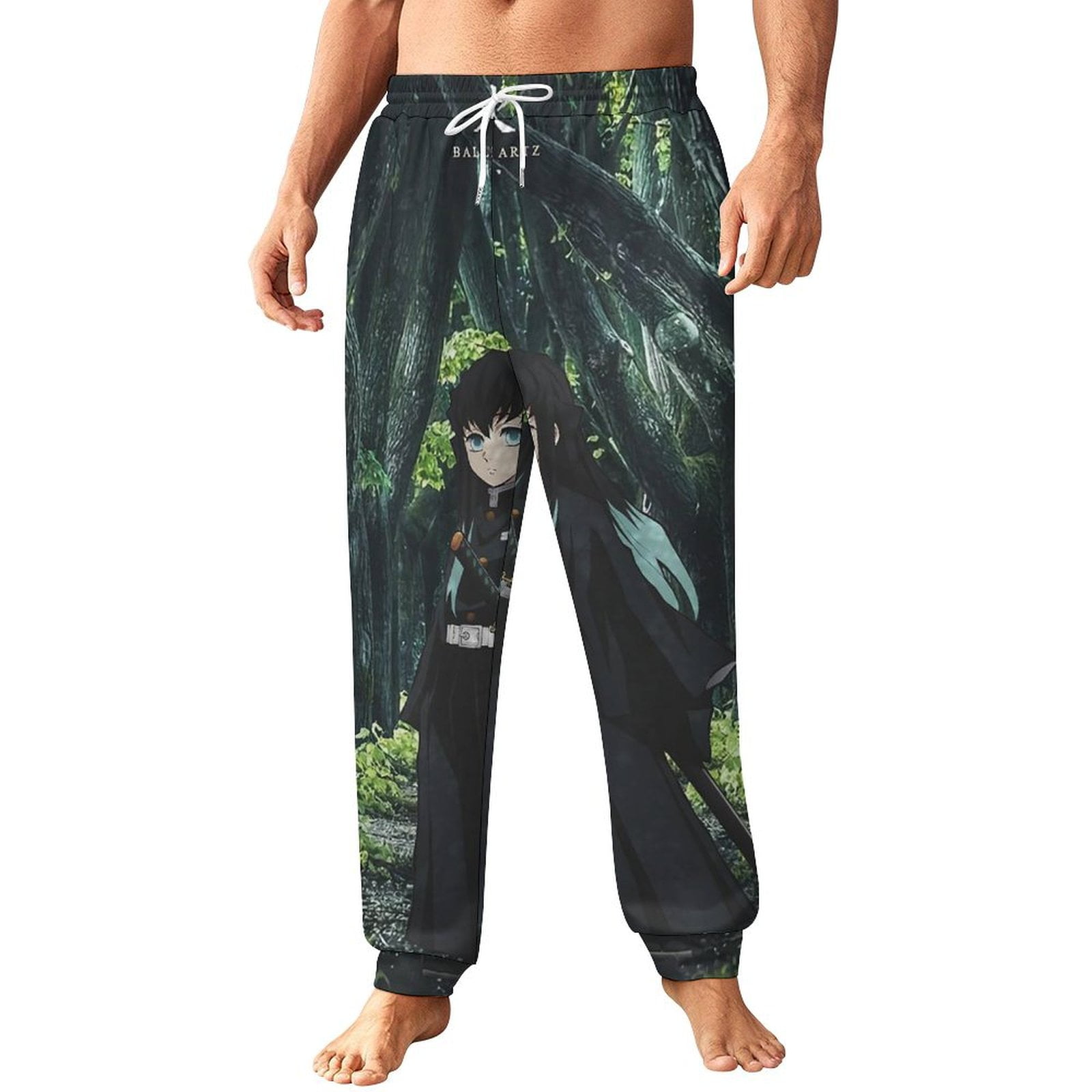 Demon Slayer Muichiro Tokito Men's Athletic Joggers Stretch Sweatpants ...