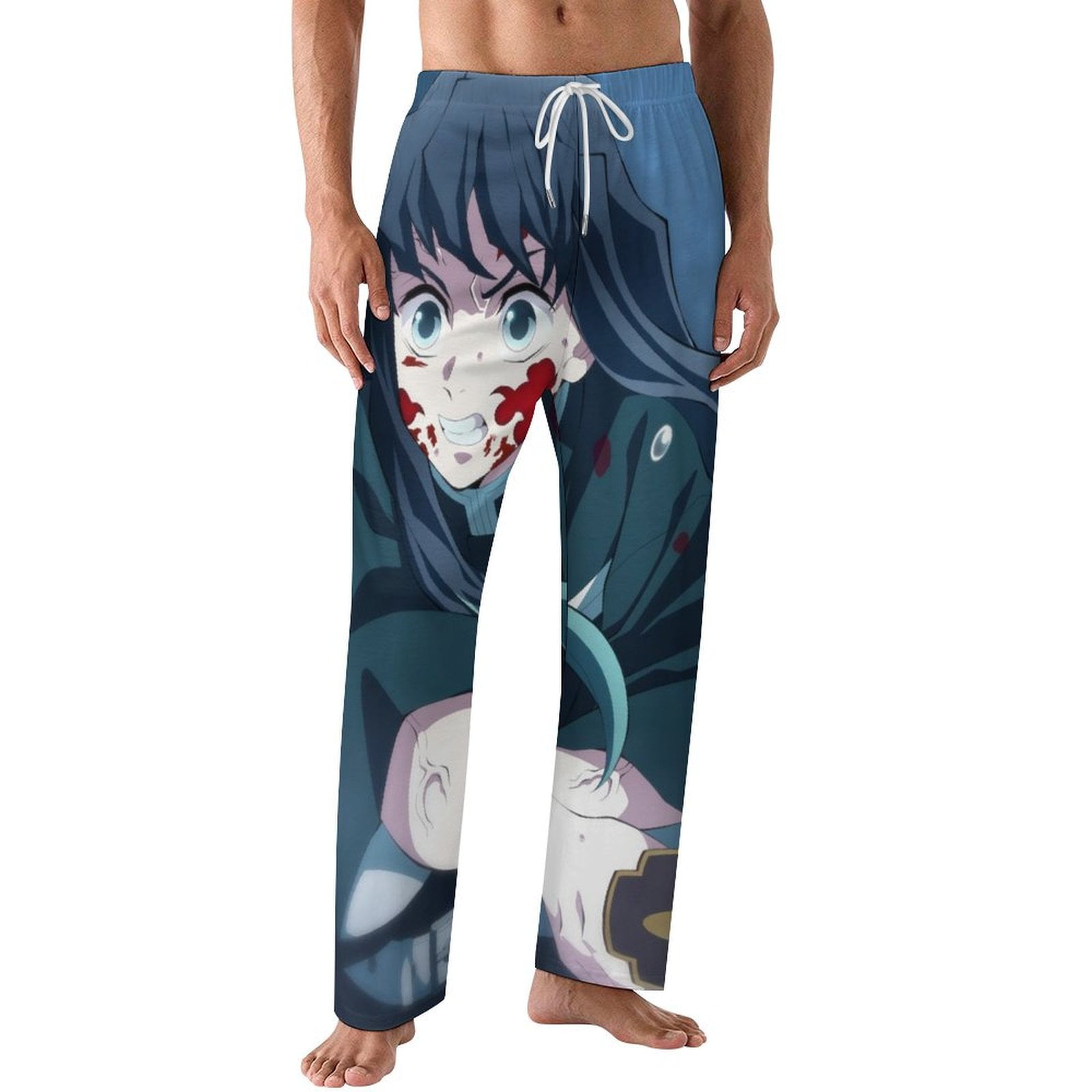 Demon Slayer Muichiro Tokito Mens PJ Pajama Pants Bottoms Lounge Pants ...