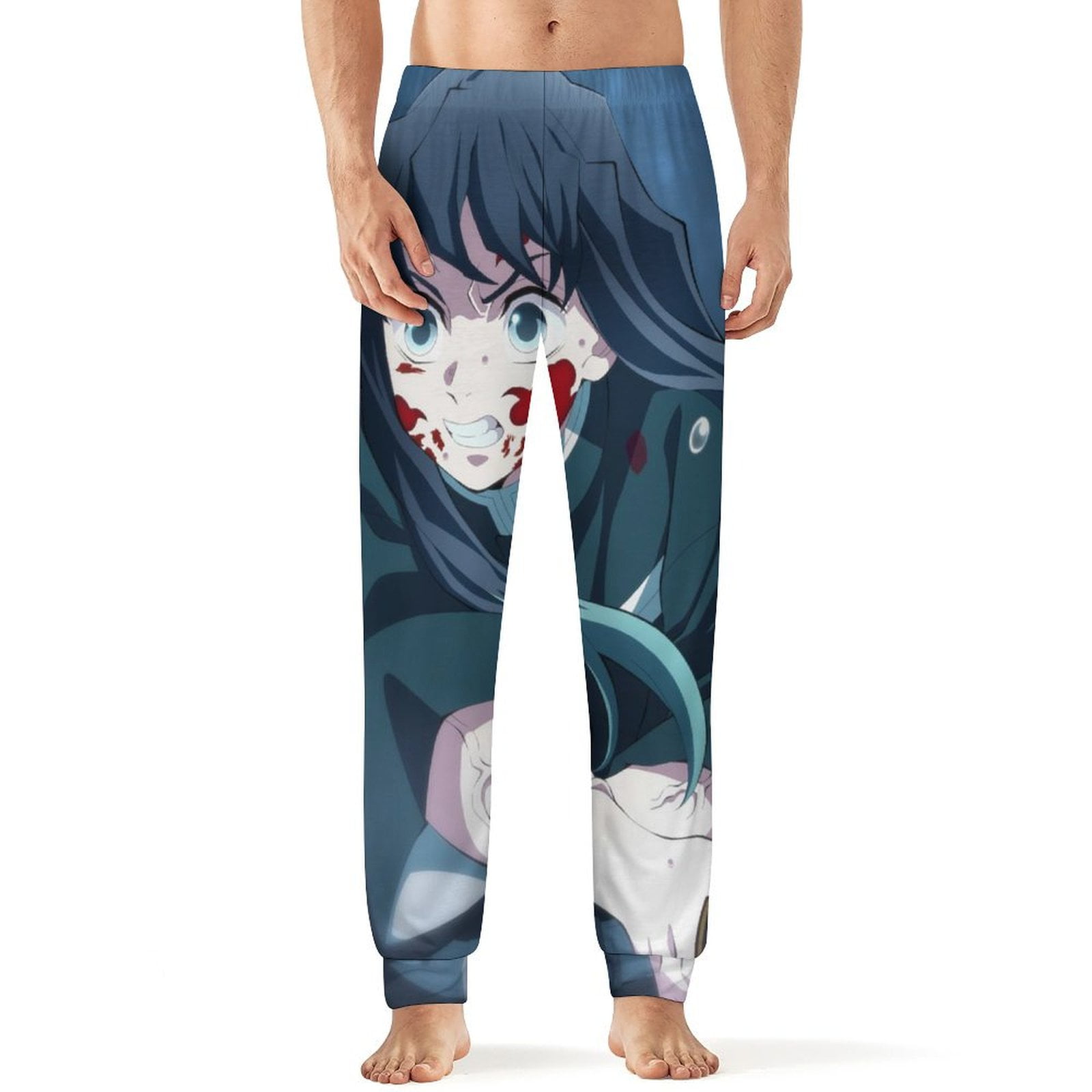 Demon Slayer Muichiro Tokito Mens PJ Pajama Pants Bottoms Lounge Pants ...