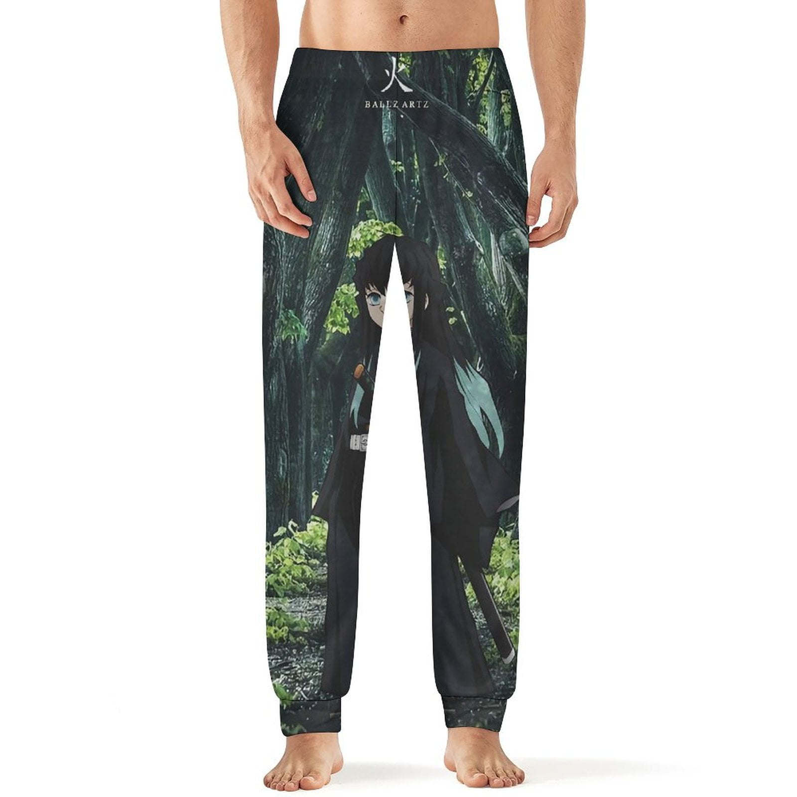 Demon Slayer Muichiro Tokito Mens PJ Pajama Pants Bottoms Lounge Pants ...