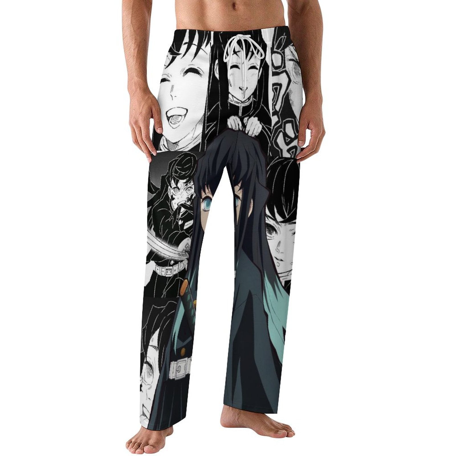 Demon Slayer Muichiro Tokito Mens PJ Pajama Pants Bottoms Lounge Pants ...