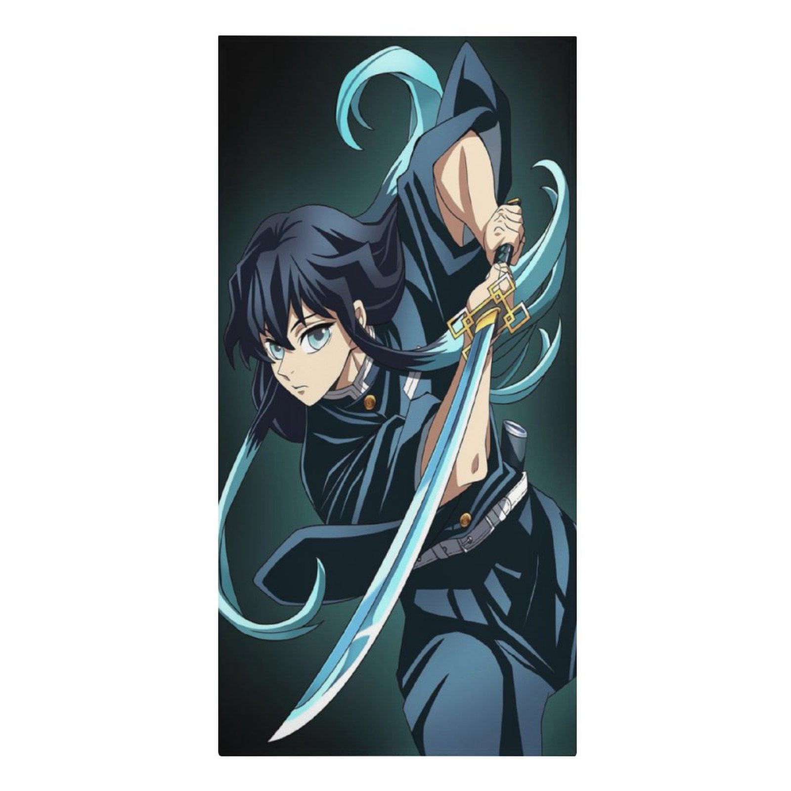 Demon Slayer Muichiro Tokito Microfiber Beach Towel, Oversized Sand ...