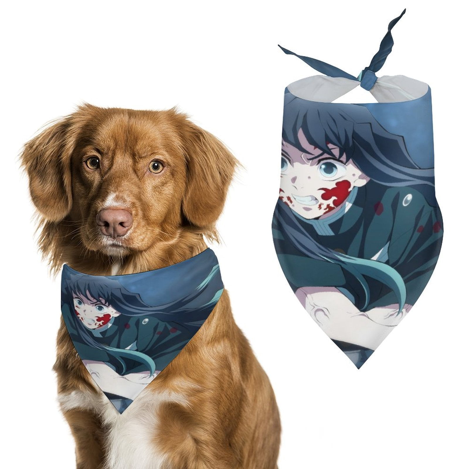 Demon Slayer Muichiro Tokito Paws Dog Bandana for Small Medium Large ...