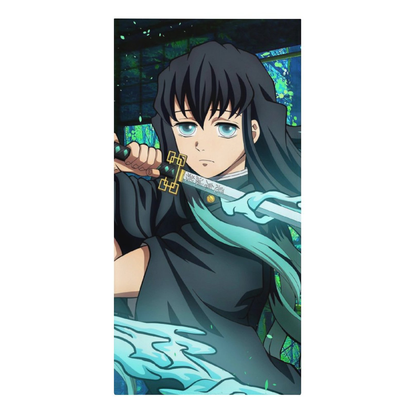 Demon Slayer Muichiro Tokito Quick Dry Sand Free Microfiber Beach Towel ...
