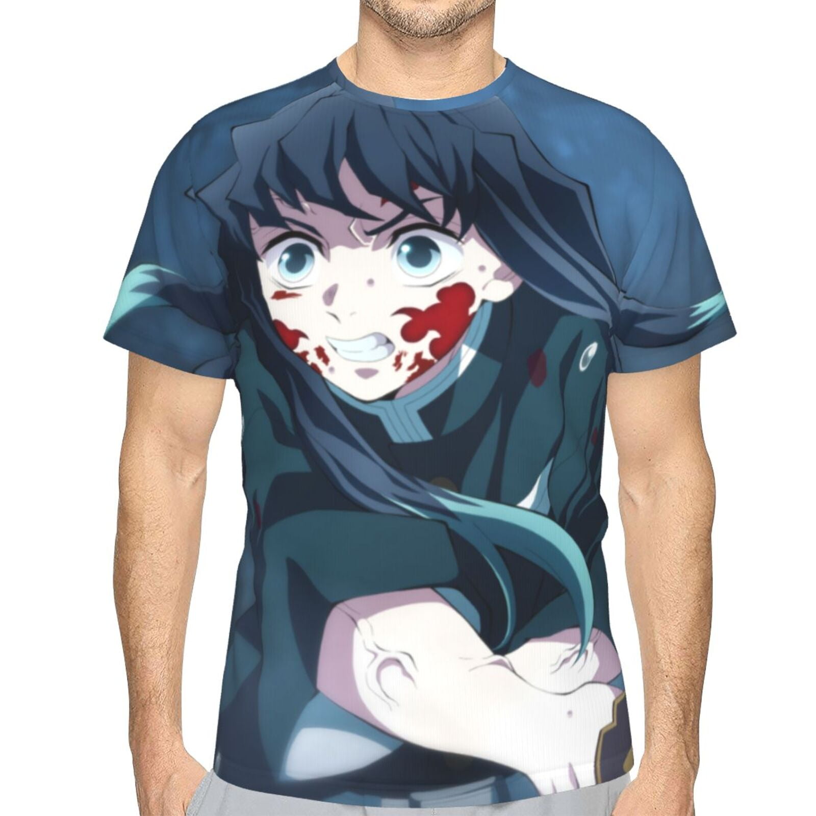 Demon Slayer Muichiro Tokito Shirt 3d Printed T Shirt Crewneck Short ...