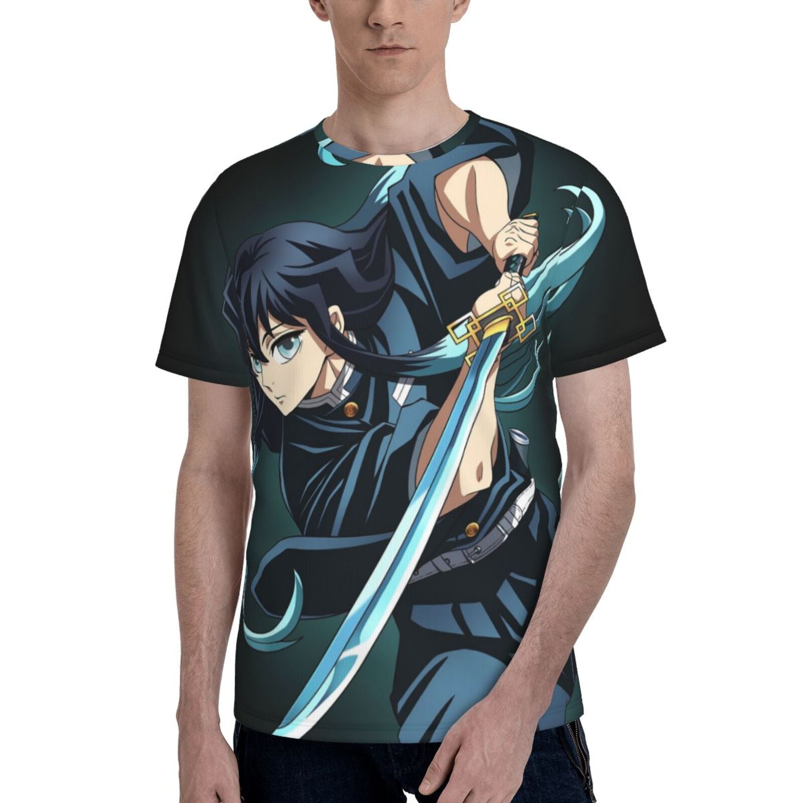 Demon Slayer Muichiro Tokito Shirt 3d Printed T Shirt Crewneck Short ...