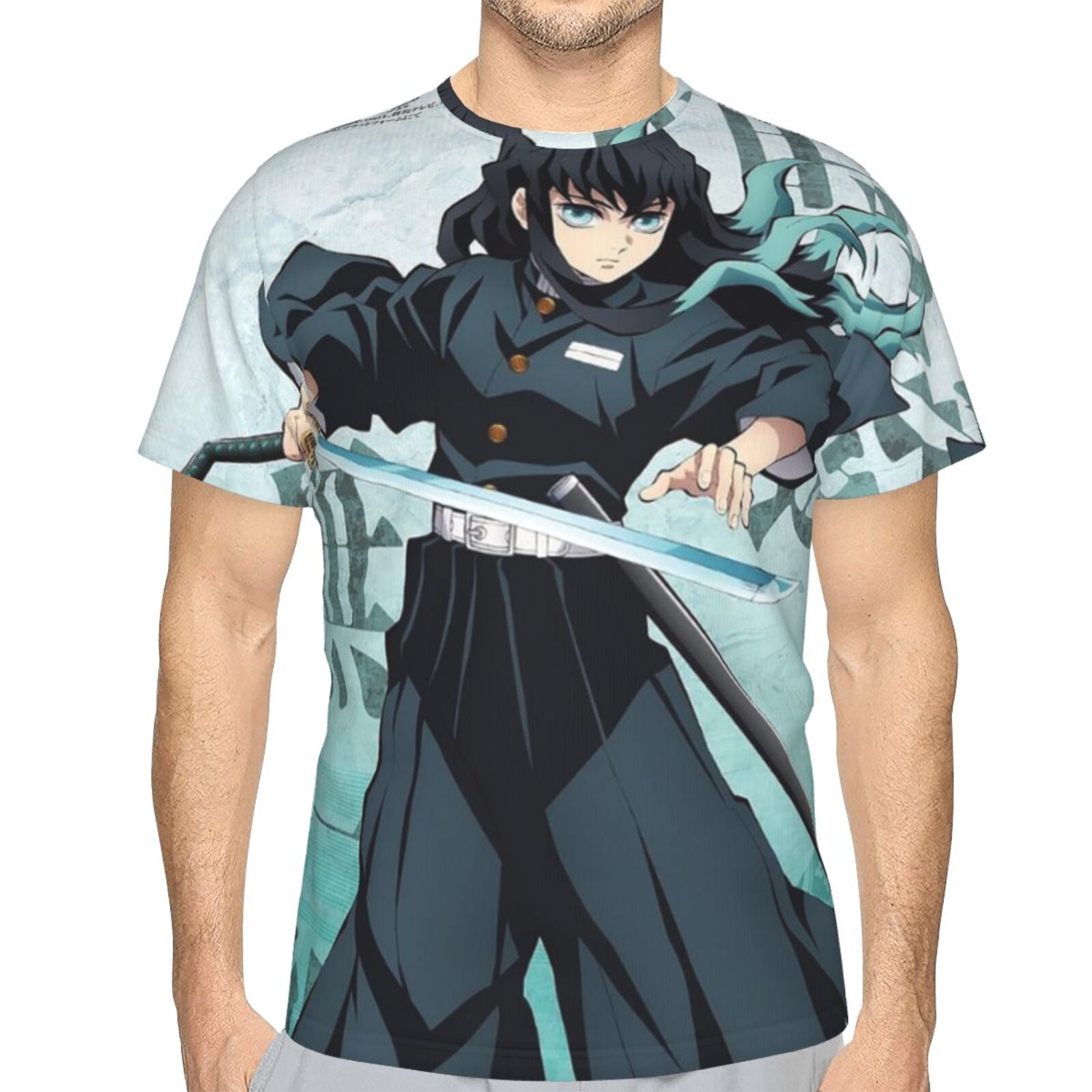 Demon Slayer Muichiro Tokito Shirt 3d Printed T Shirt Crewneck Short ...