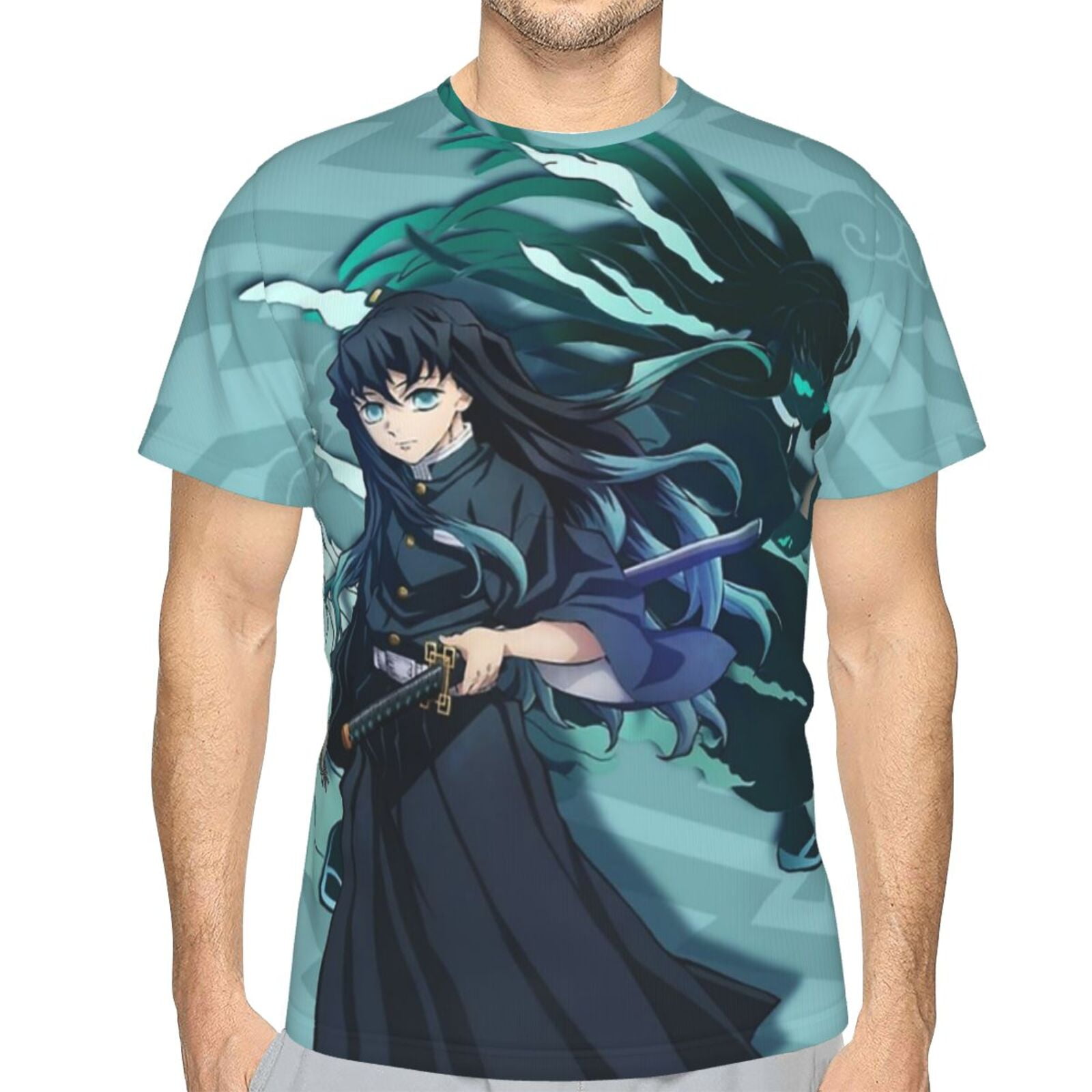 Demon Slayer Muichiro Tokito Shirt 3d Printed T Shirt Crewneck Short ...