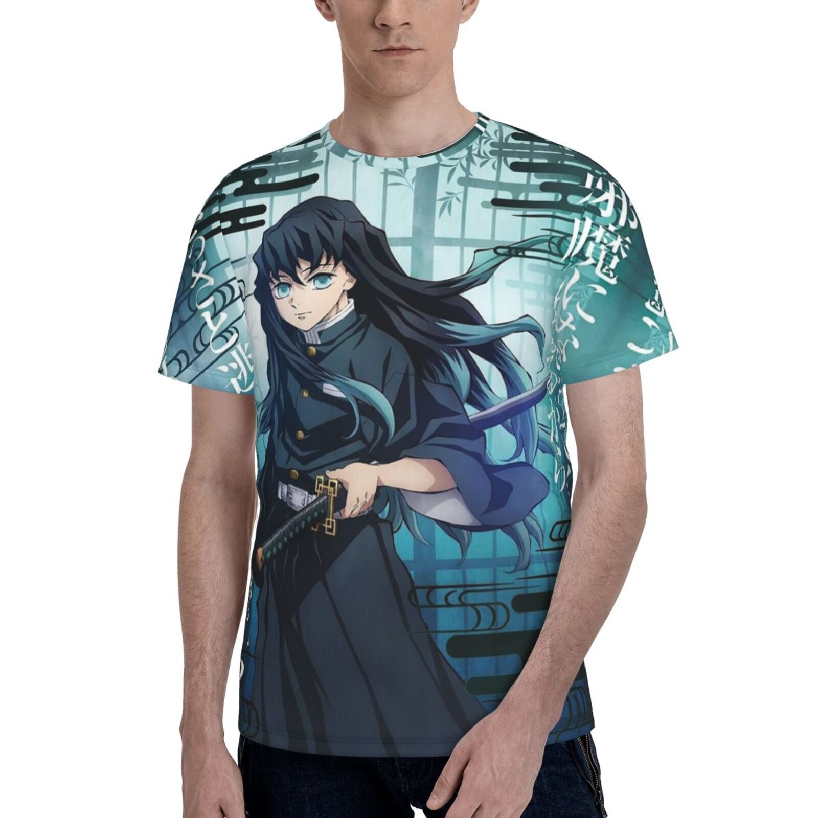 Demon Slayer Muichiro Tokito Shirt 3d Printed T Shirt Crewneck Short ...