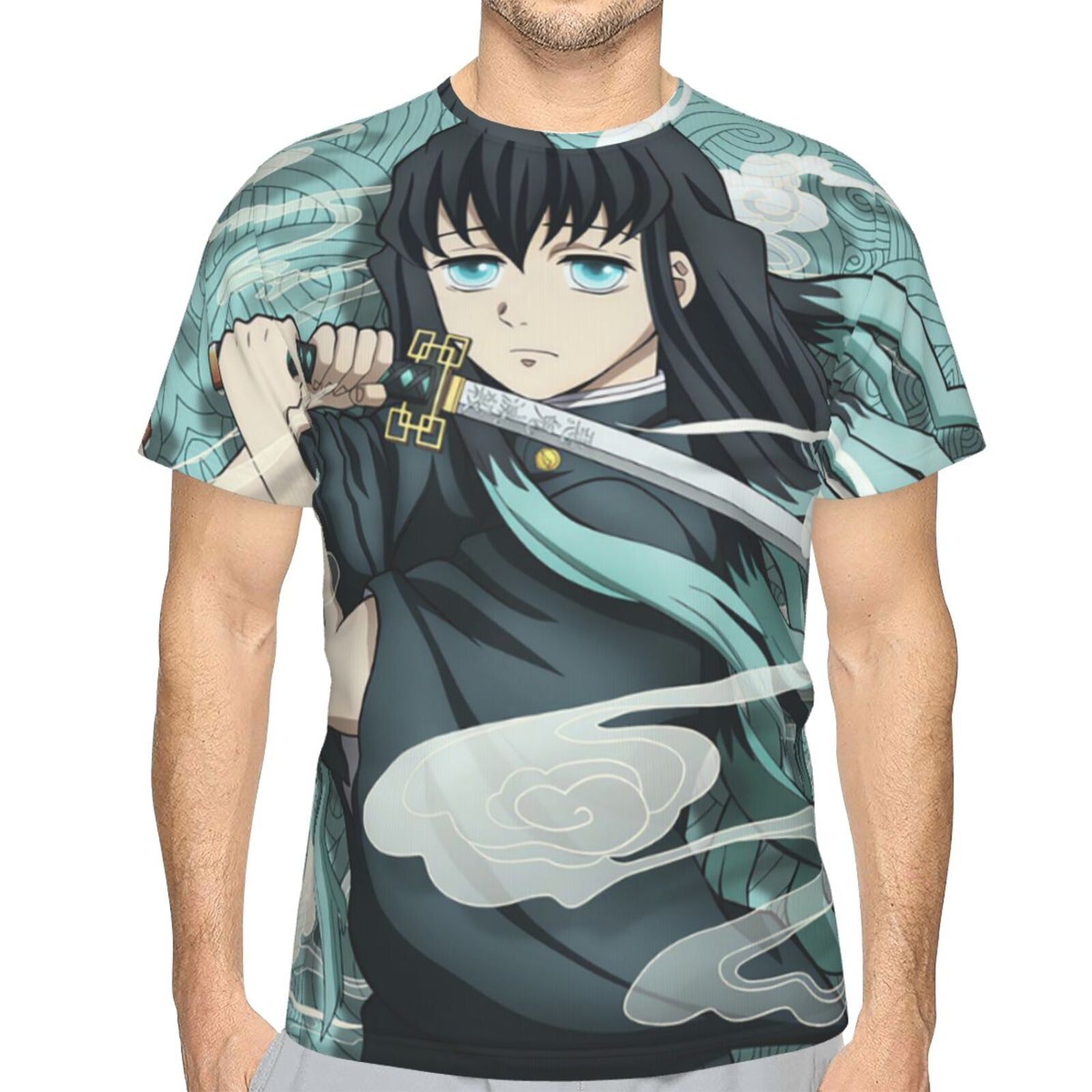 Demon Slayer Muichiro Tokito Shirt 3d Printed T Shirt Crewneck Short ...