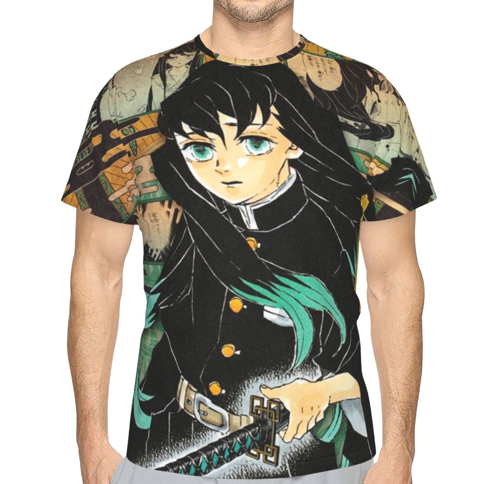Demon Slayer Muichiro Tokito Shirt 3d Printed T Shirt Crewneck Short ...