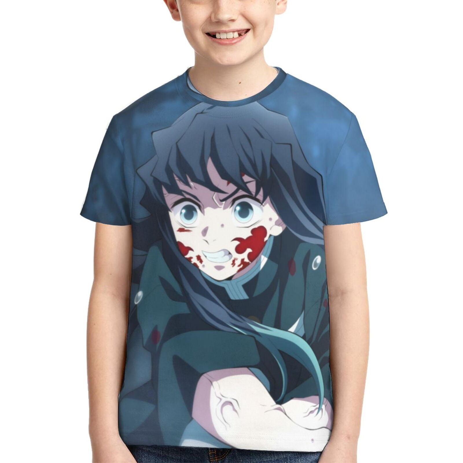 Demon Slayer Muichiro Tokito T Shirts 3d Printed Short Sleeve Tee Shirt ...