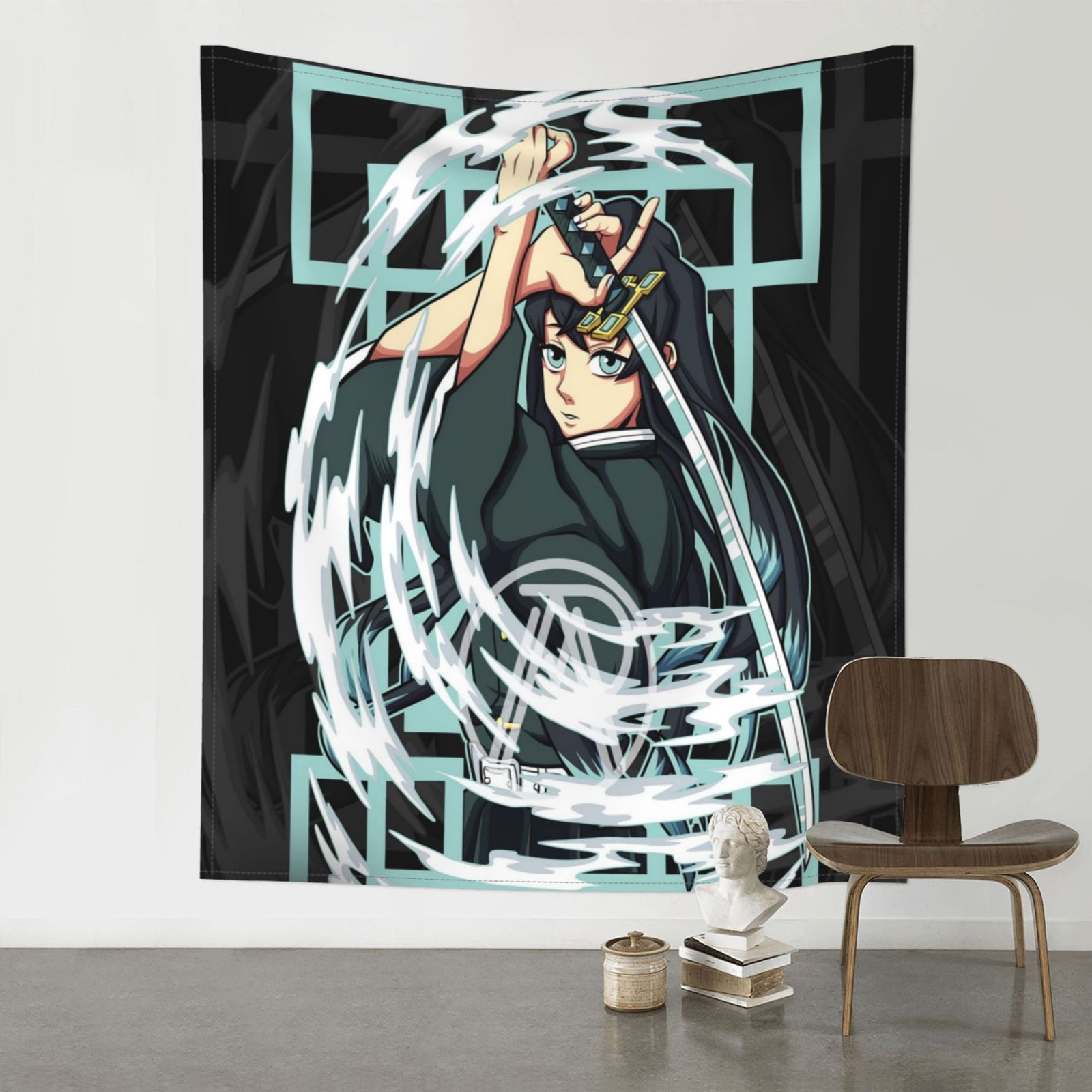 Demon Slayer Muichiro Tokito Tapestry Wall Hanging Wall Art Decor Wall ...