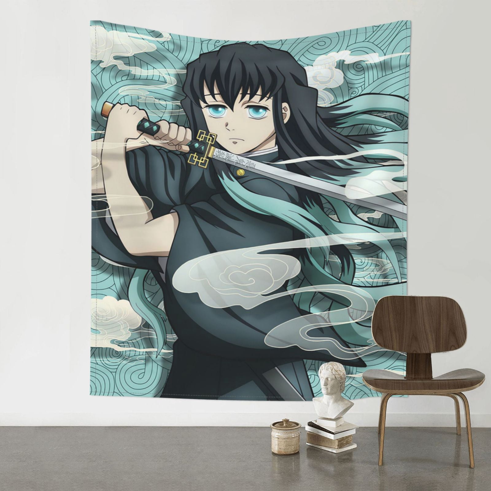 Demon Slayer Muichiro Tokito Tapestry Wall Hanging Wall Art Decor Wall ...