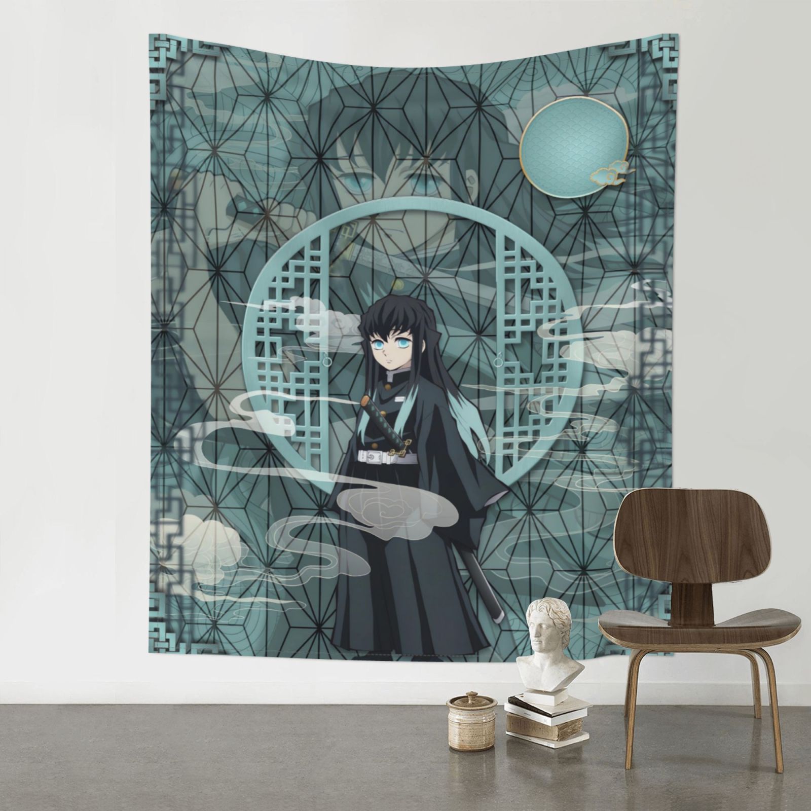 Demon Slayer Muichiro Tokito Tapestry Wall Hanging Wall Art Decor Wall ...