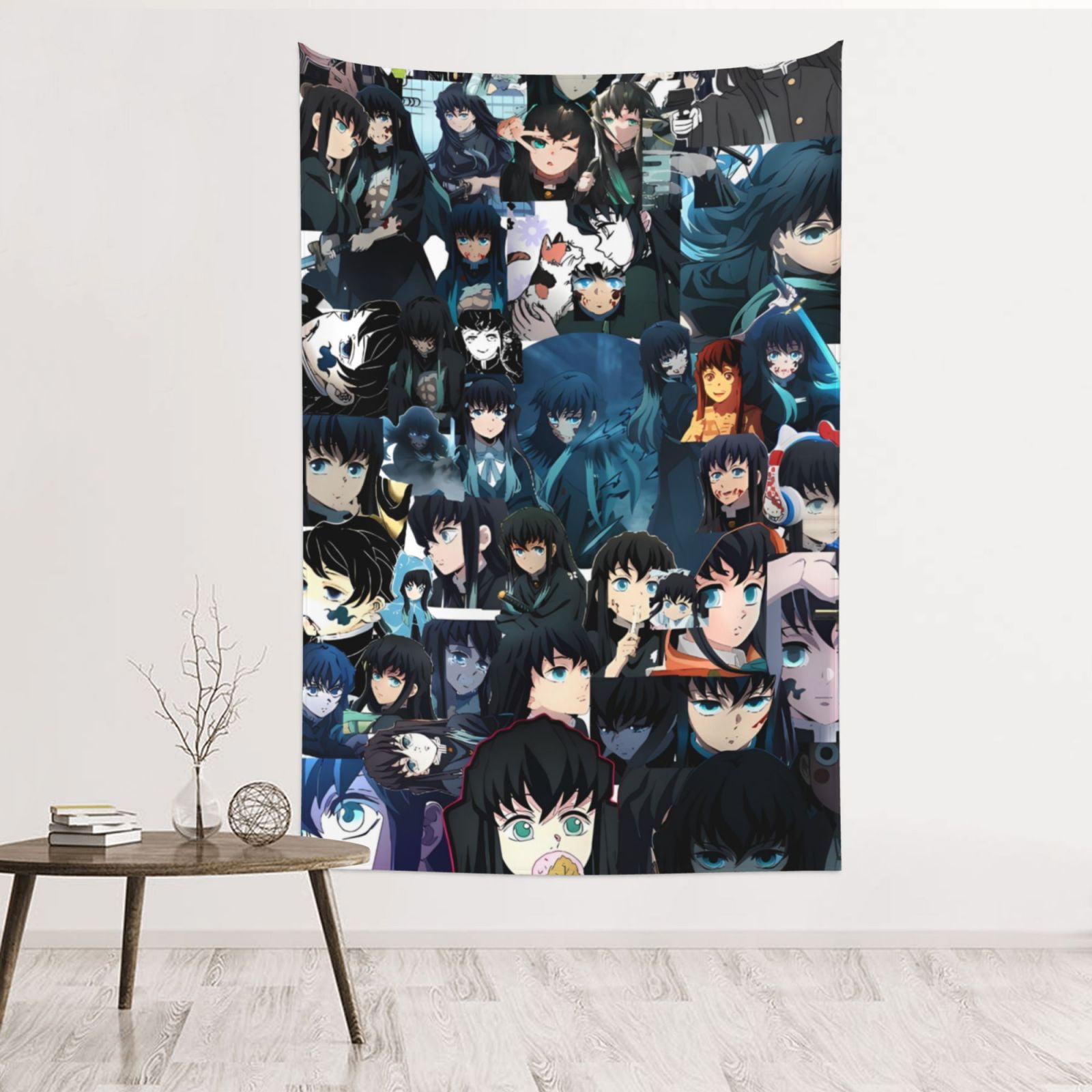 Demon Slayer Muichiro Tokito Tapestry Wave Wall Hanging Home Decoration ...
