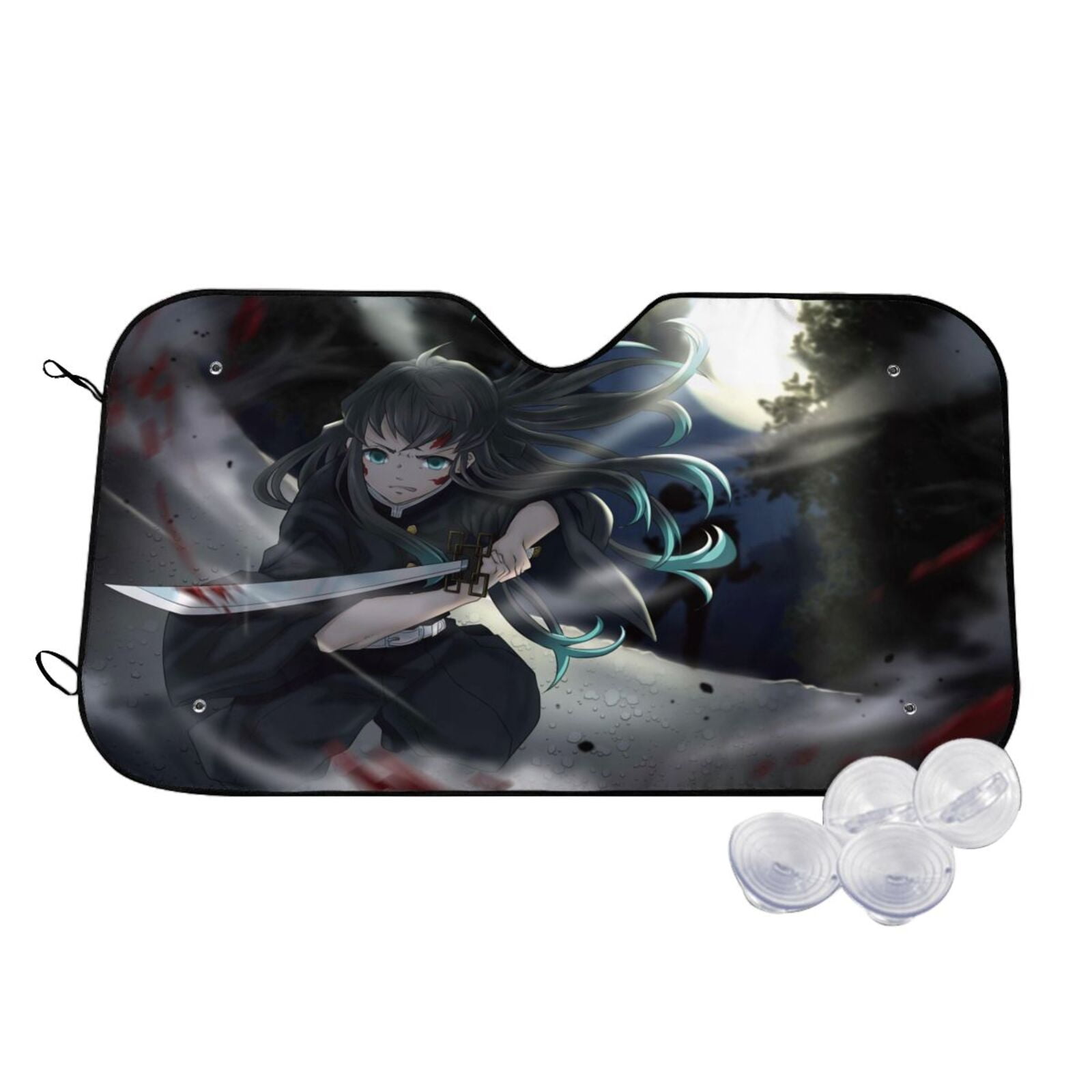 Demon Slayer Muichiro Tokito Windshield Sun Shade - Car Sun Shade ...