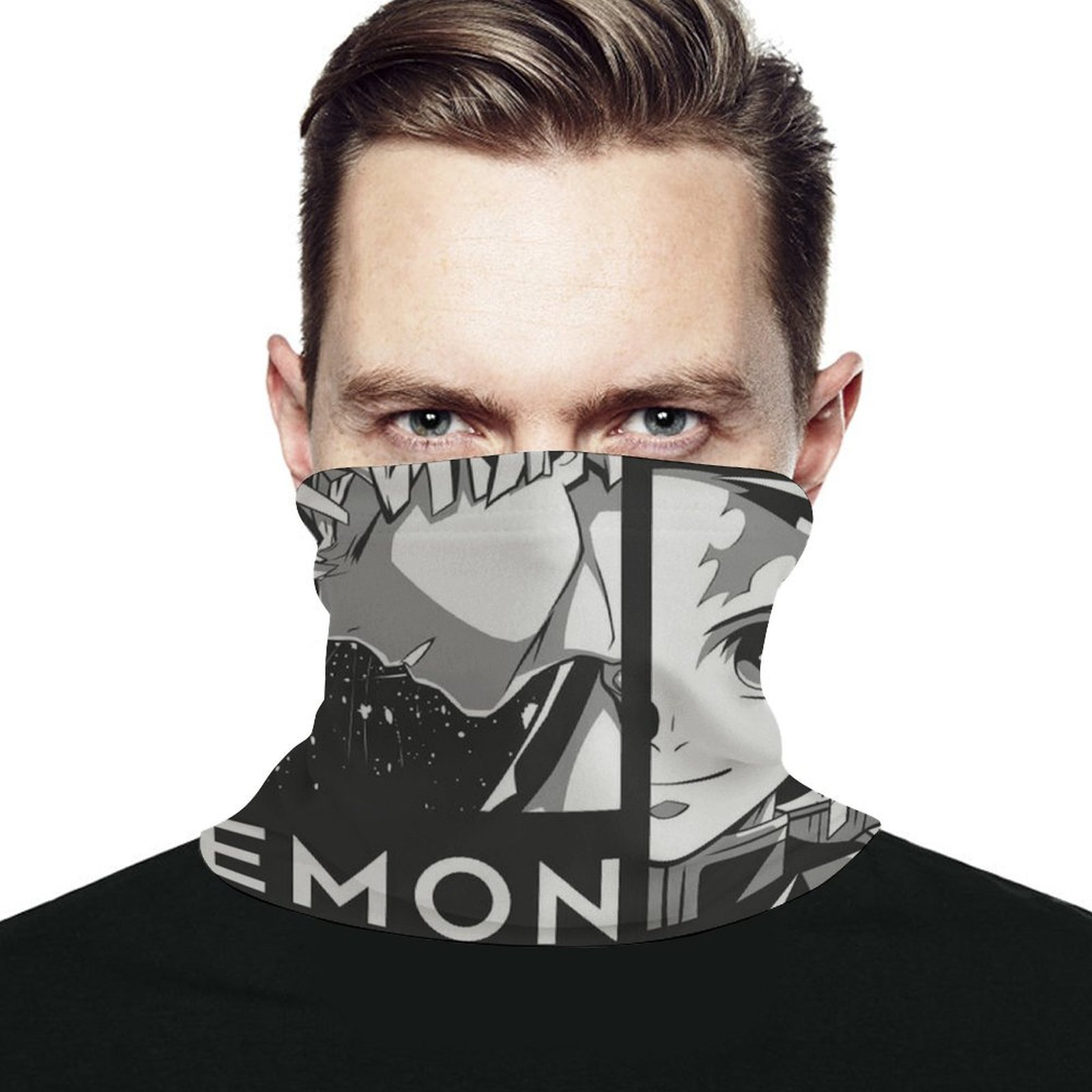 Demon Slayer Neck Gaiter Face Cover for Men Women Anti-static for ...