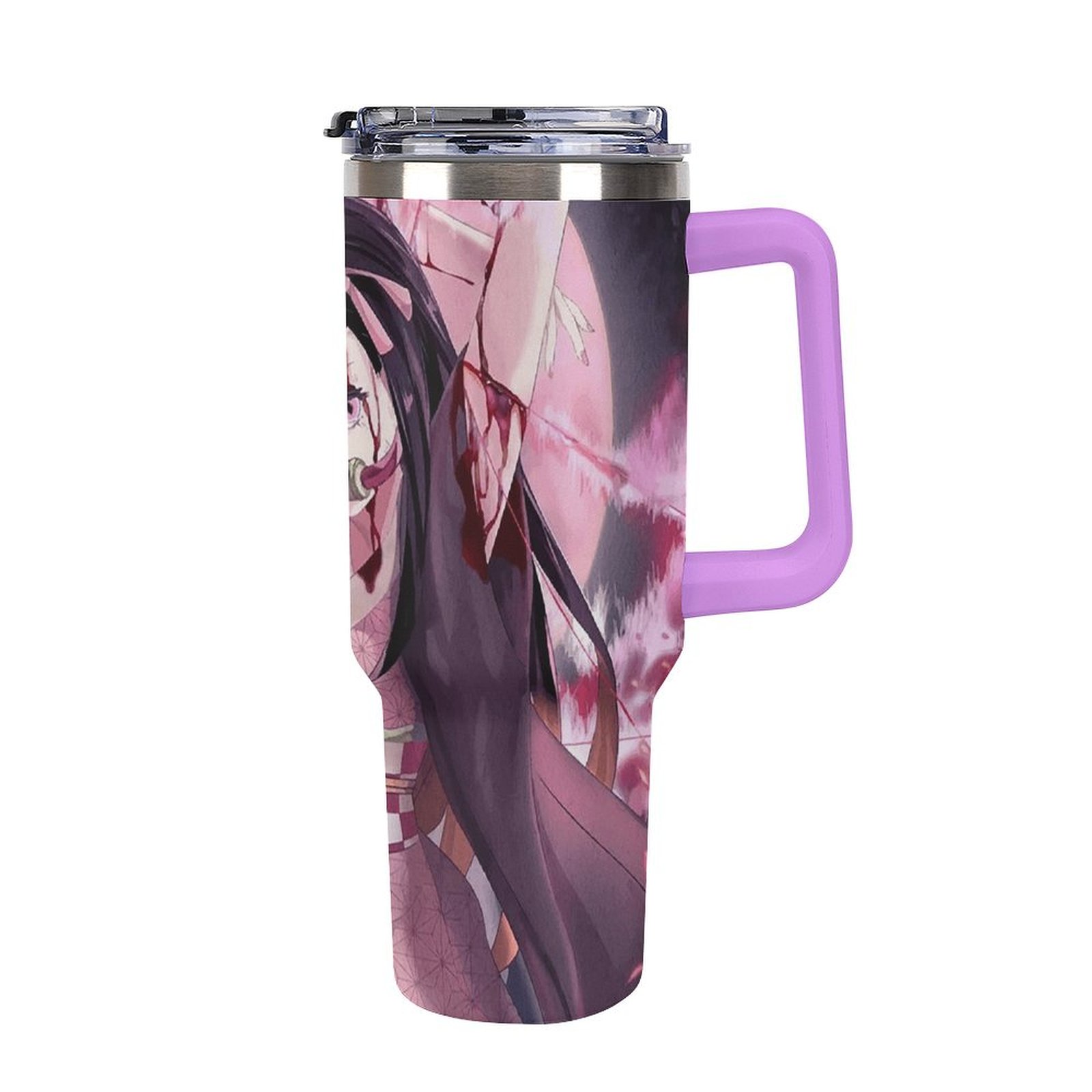 Demon Slayer Nezuko 40 Oz Tumbler With Handle And Straw, Stainless ...