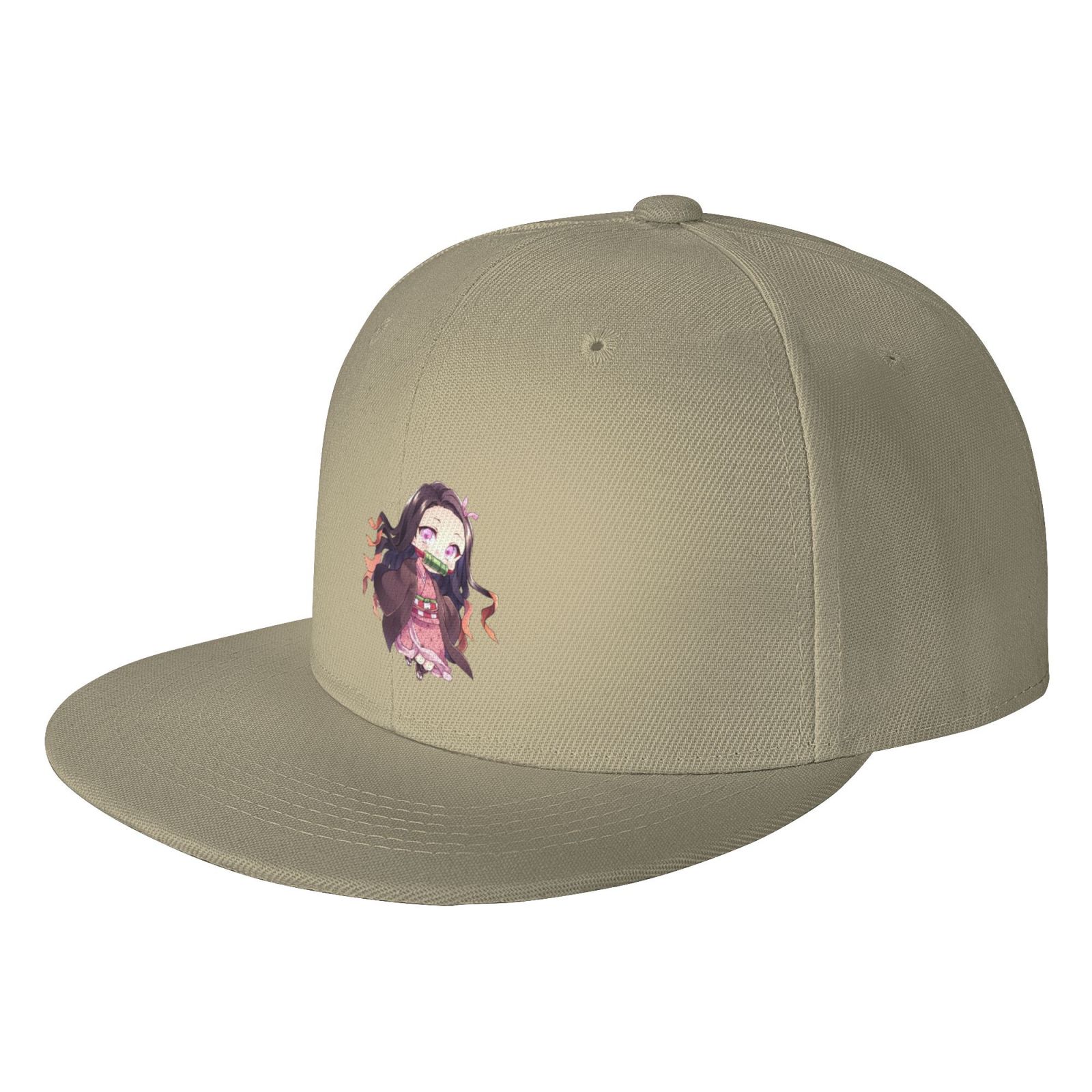 Demon Slayer Nezuko Adult Flat Brim Hip Hop Hat Dad Hat Baseball Cap ...