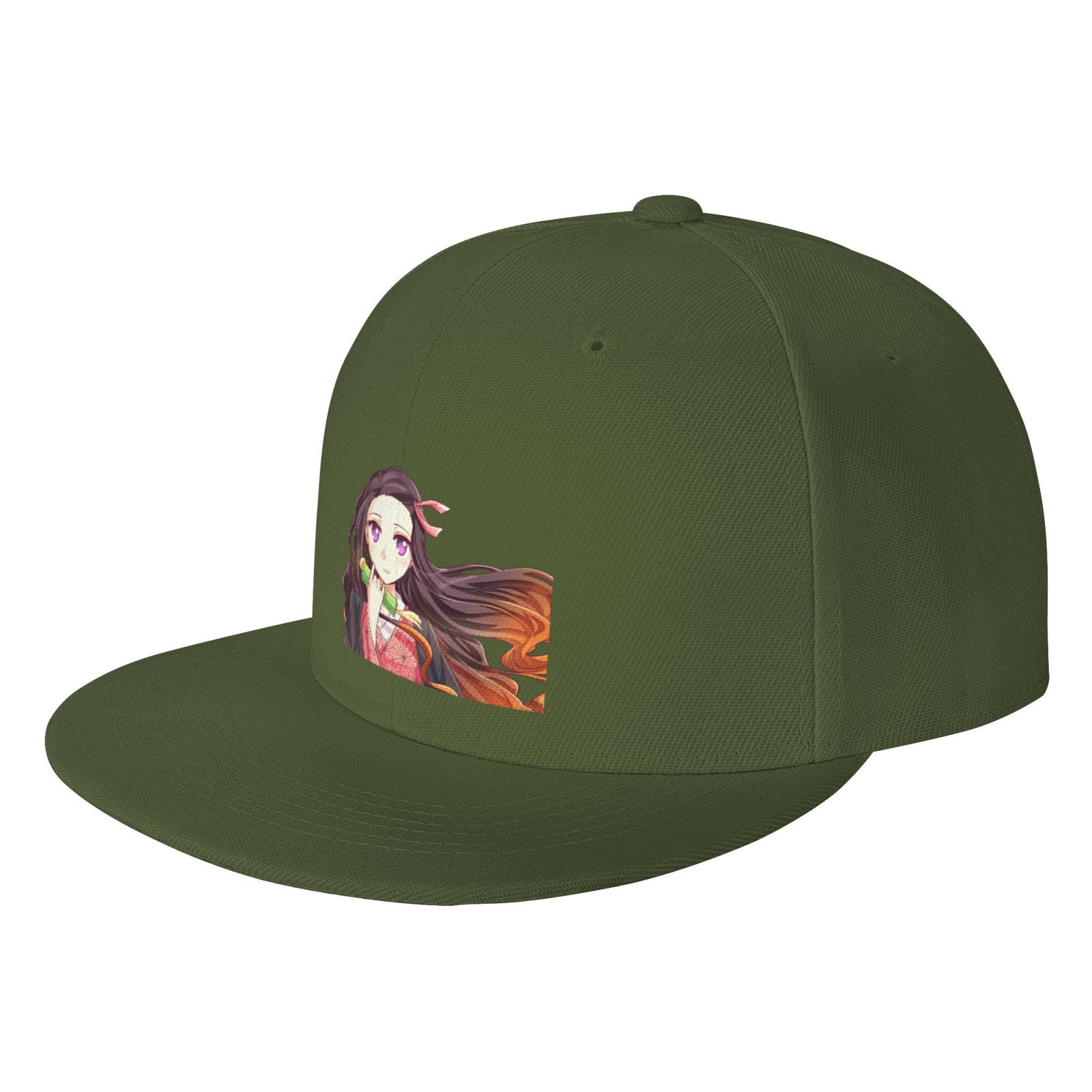 Demon Slayer Nezuko Adult Flat Brim Hip Hop Hat Dad Hat Baseball Cap ...