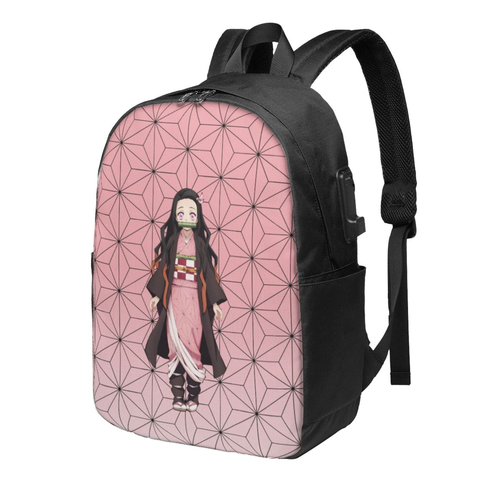 Demon Slayer Nezuko Backpack with USB Charging Port Daypack Laptop ...