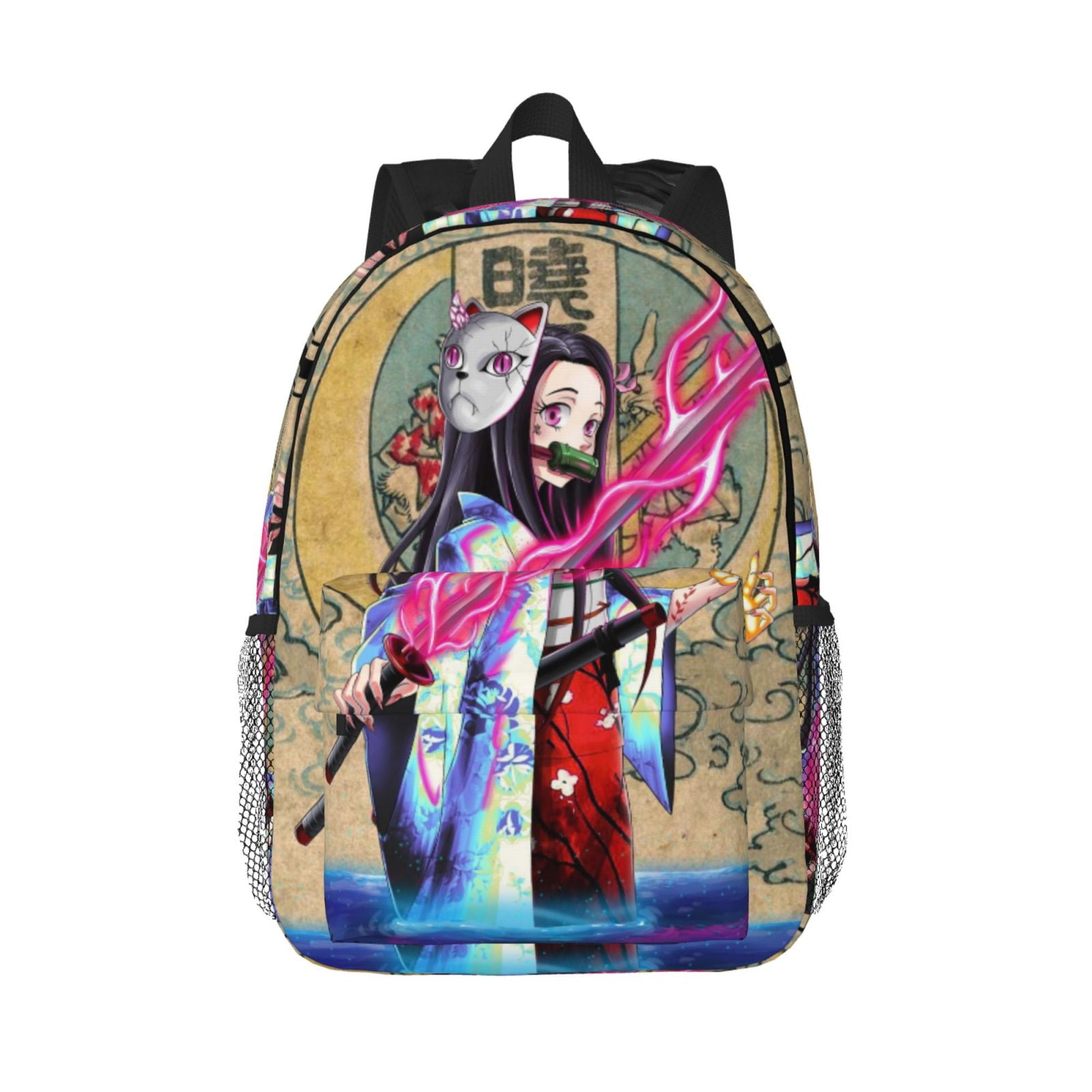 Demon Slayer Nezuko Backpac Large Capacity Laptop Bags Lightweight Work ...