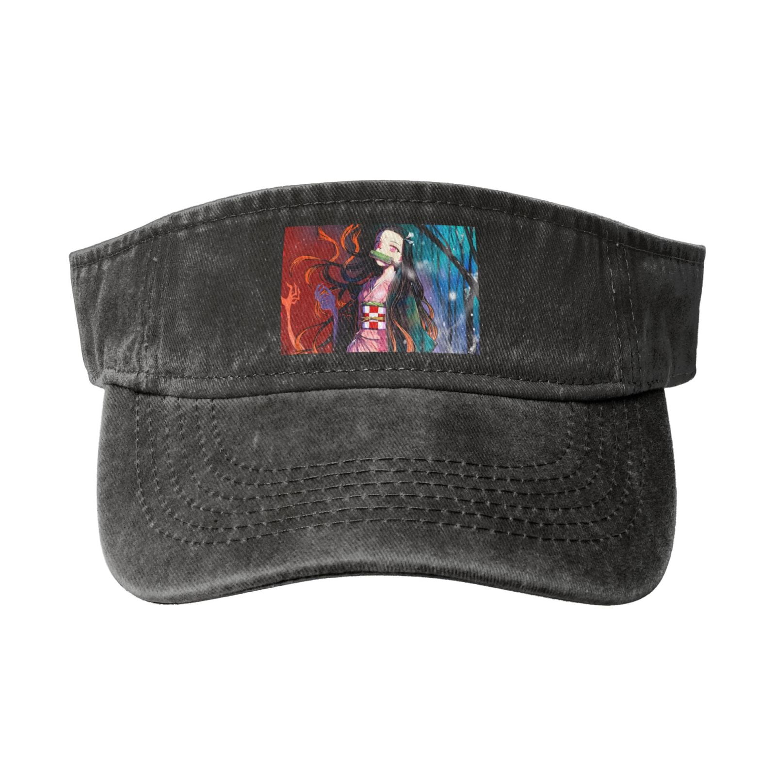 Demon Slayer Nezuko Baseball Cap Empty Top Sun Cap Sunscreen Visor Cap ...