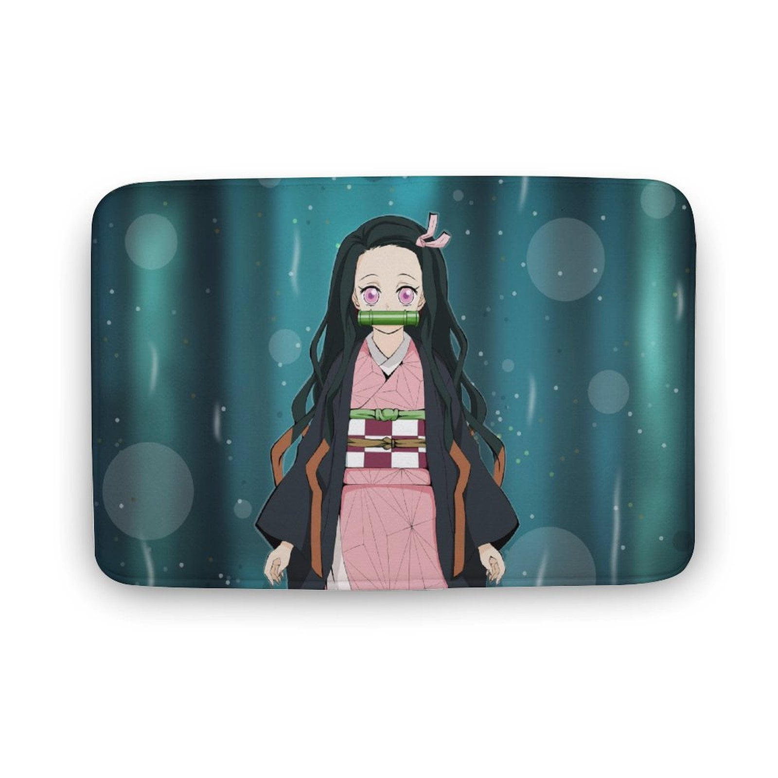 Demon Slayer Nezuko Bathroom Rugs, Soft And Absorbent Bath Rugs, Non ...