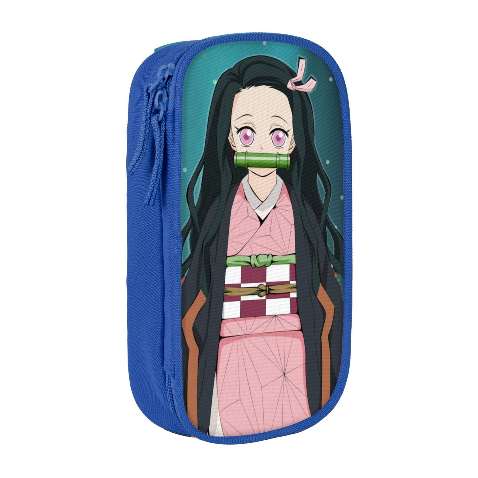 Demon Slayer Nezuko Big Capacity Pencil Case Bag With Zipper, Aesthetic ...