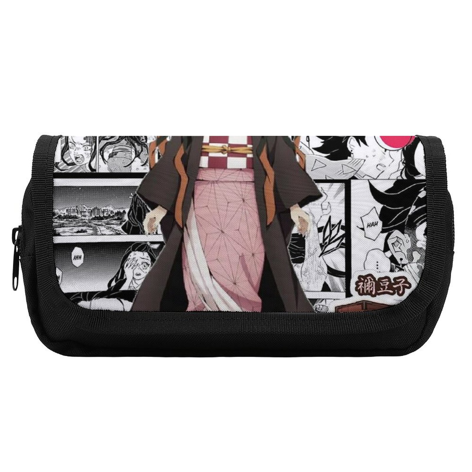 Demon Slayer Nezuko Big Capacity Pencil Case Bag with Zipper, Aesthetic ...