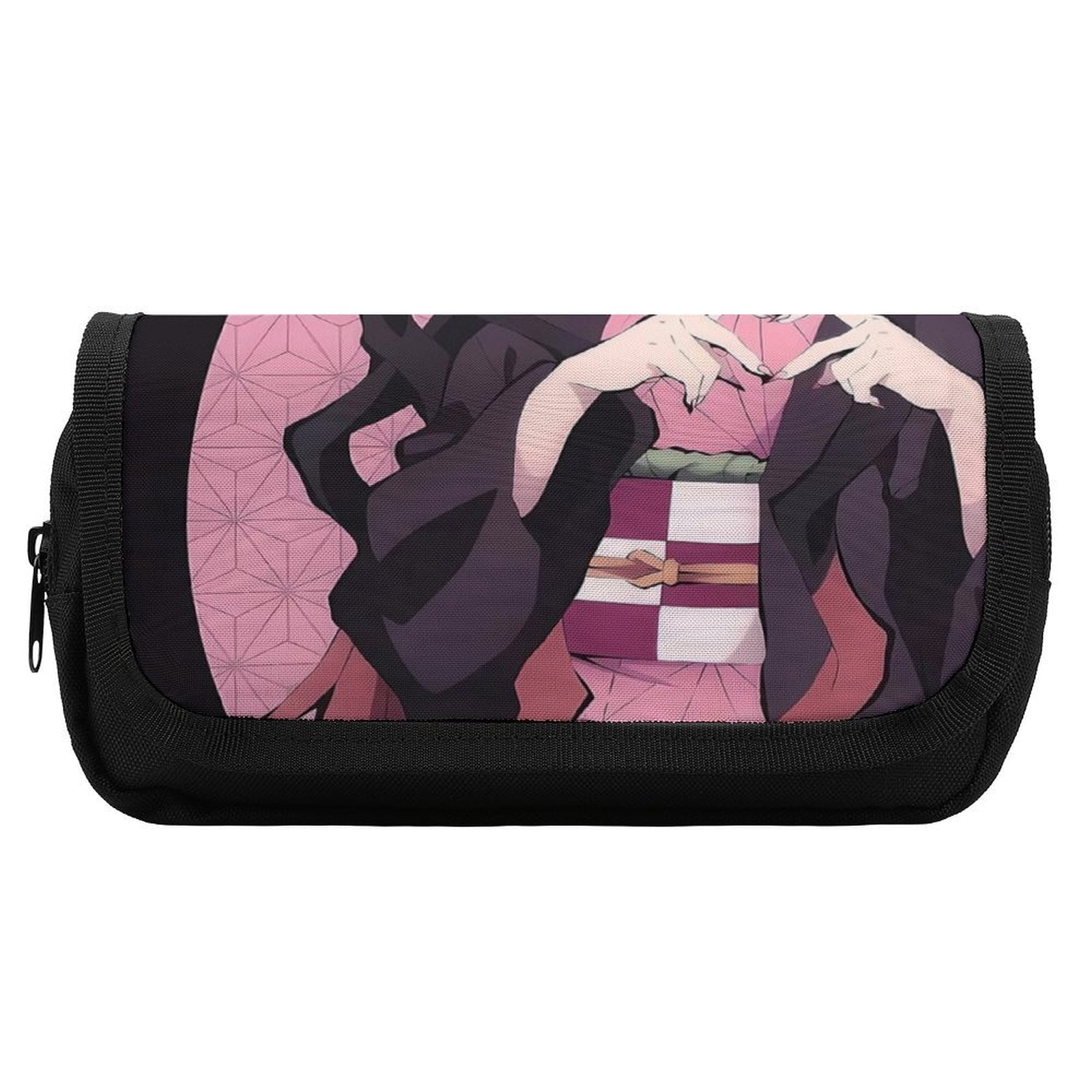 Demon Slayer Nezuko Big Capacity Pencil Case Bag with Zipper, Aesthetic ...
