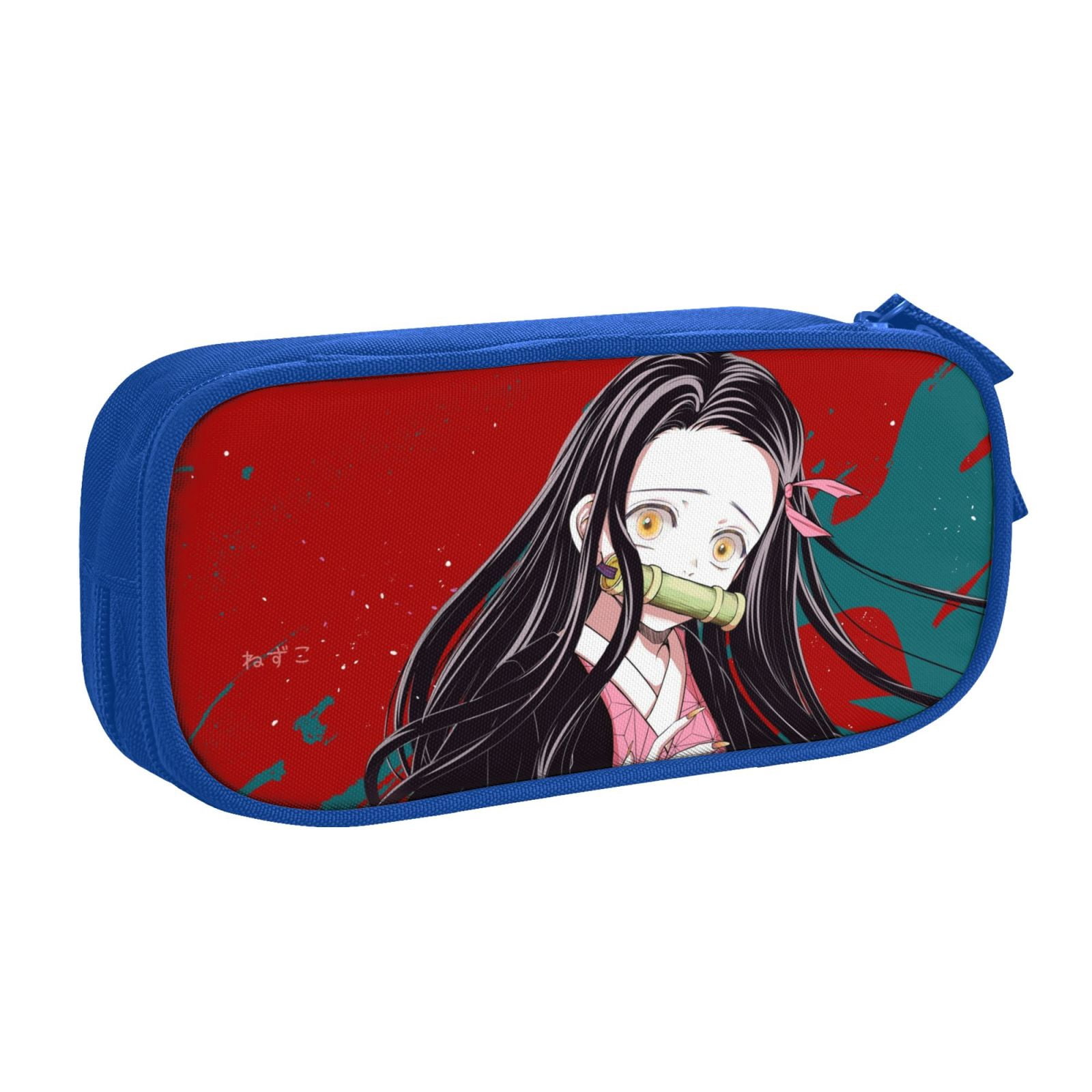 Demon Slayer Nezuko Big Capacity Pencil Case, Large Pencil Pouch Pen ...