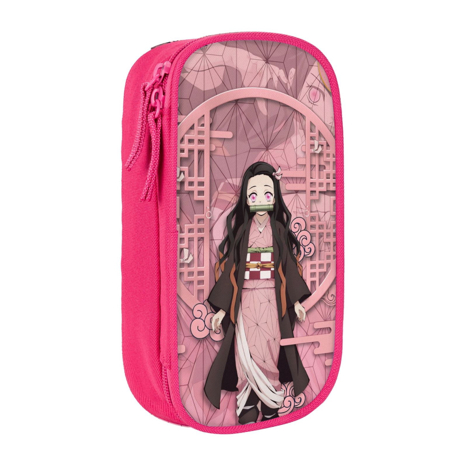 Demon Slayer Nezuko Big Capacity Pencil Case, Large Pencil Pouch Pen ...