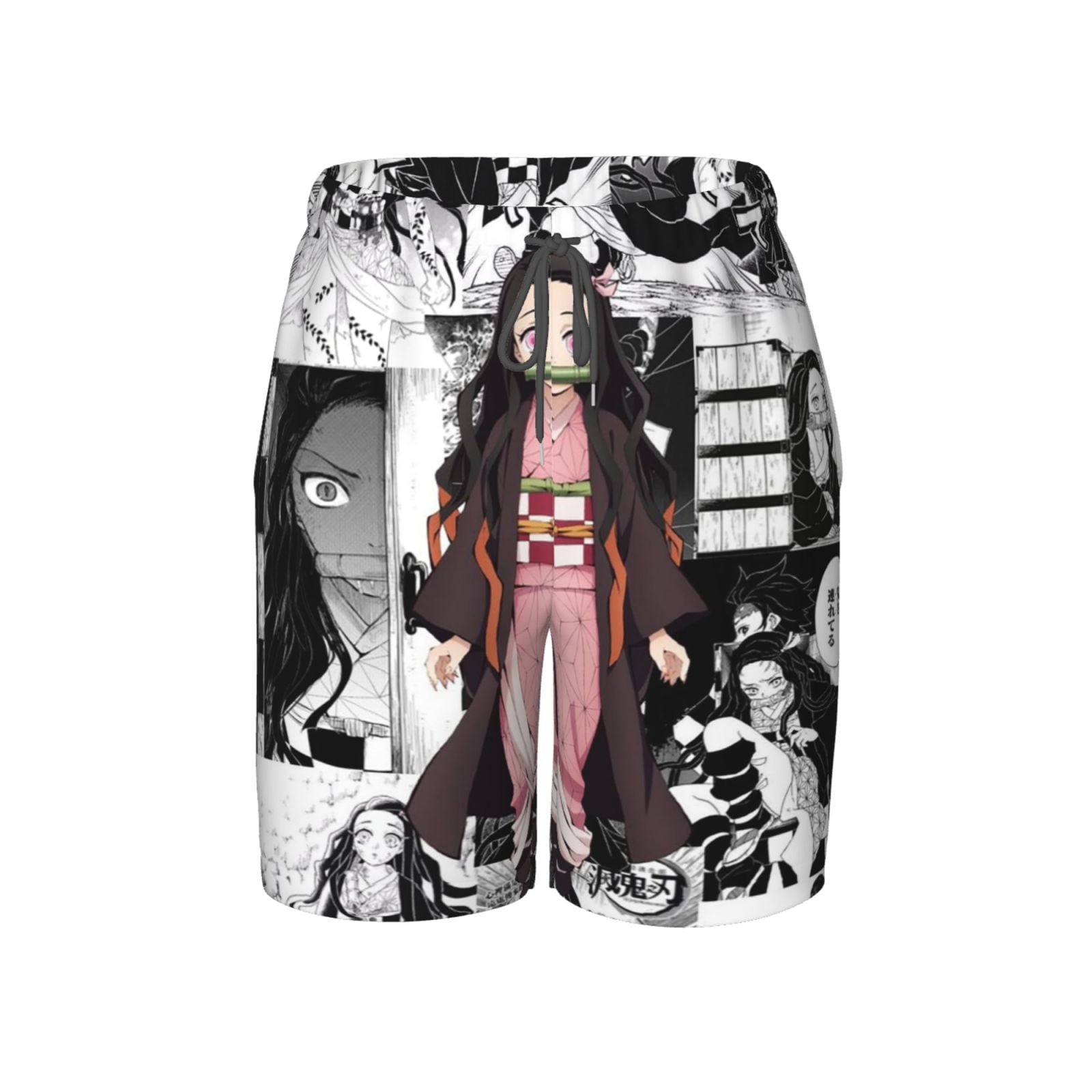 Demon Slayer Nezuko Boy'S Swim Trunks Quick Dry Board Shorts Kids Beach ...