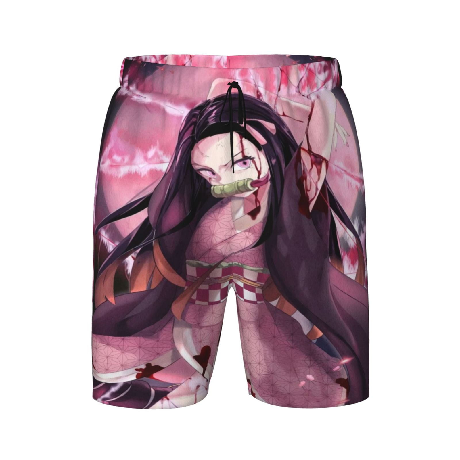 Demon Slayer Nezuko Boy'S Swim Trunks Quick Dry Board Shorts Kids Beach ...