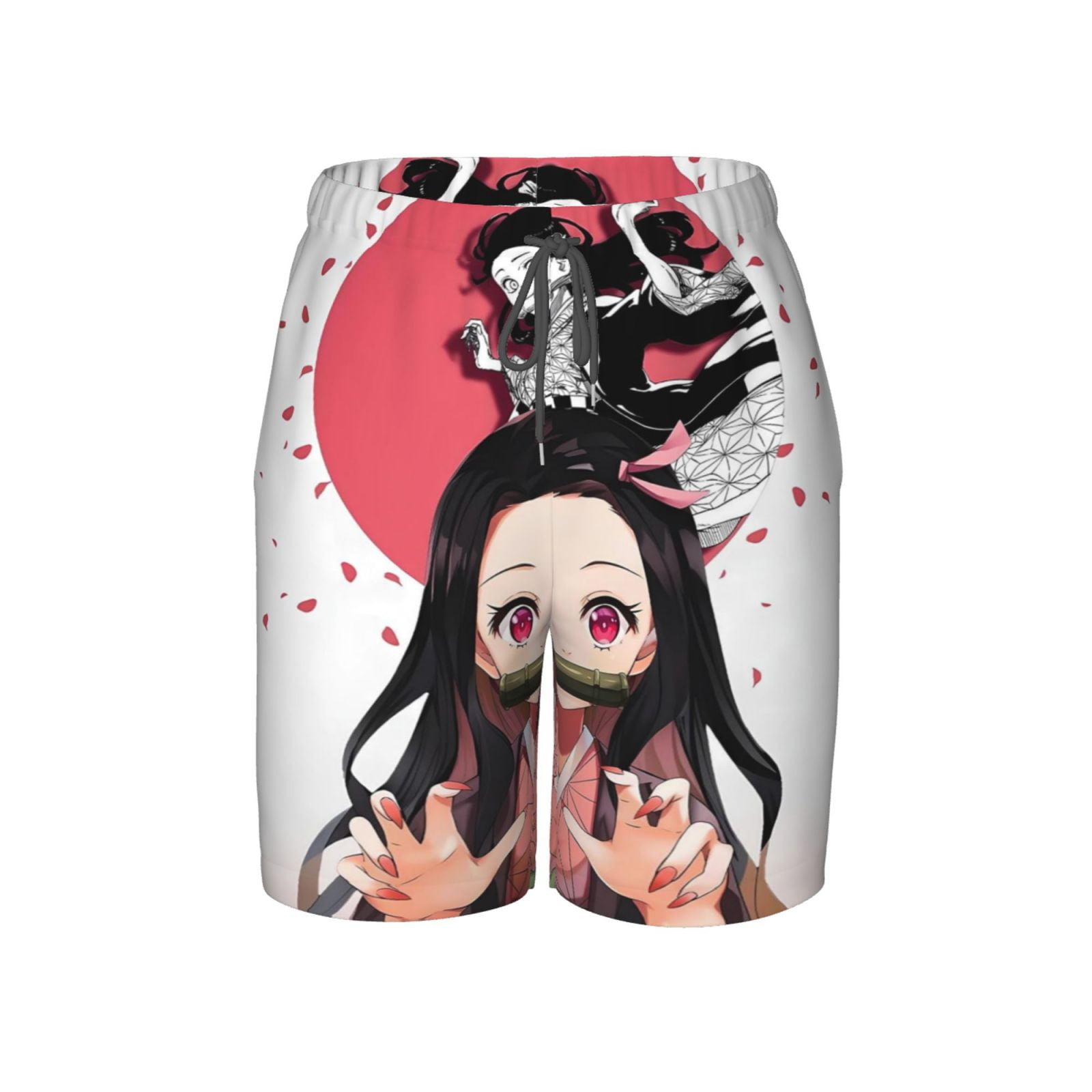 Demon Slayer Nezuko Boy'S Swim Trunks Quick Dry Board Shorts Kids Beach ...