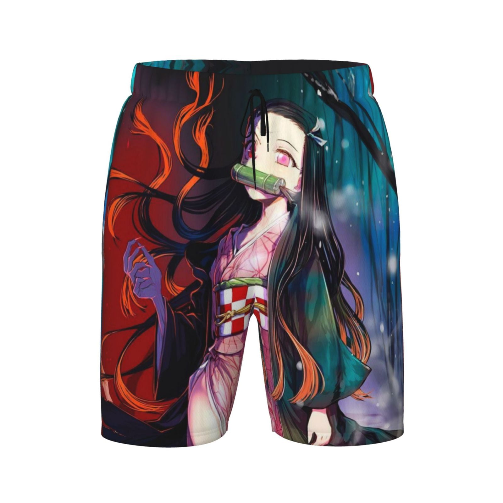 Demon Slayer Nezuko Boy'S Swim Trunks Quick Dry Board Shorts Kids Beach ...