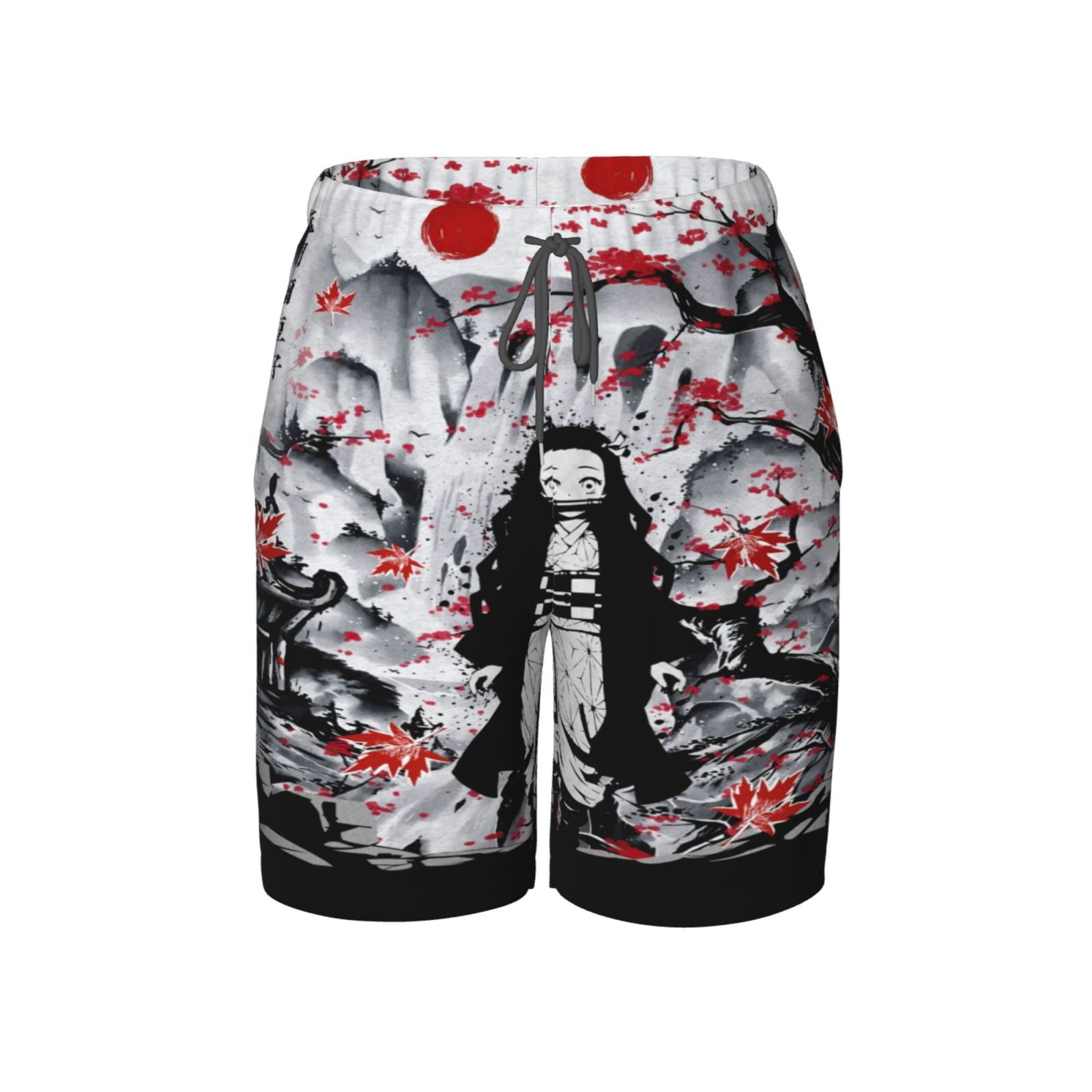 Demon Slayer Nezuko Boy's Swim Trunks Quick Dry Board Shorts Kids Beach ...