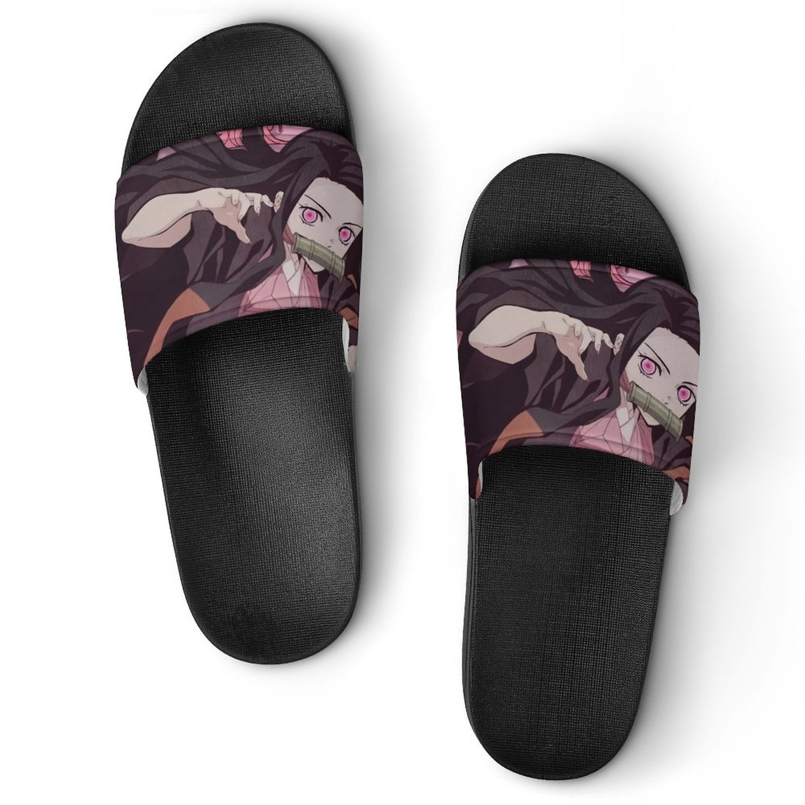 Demon Slayer Nezuko Boys Slide Sandals, Comfort Casual Pool Slide ...