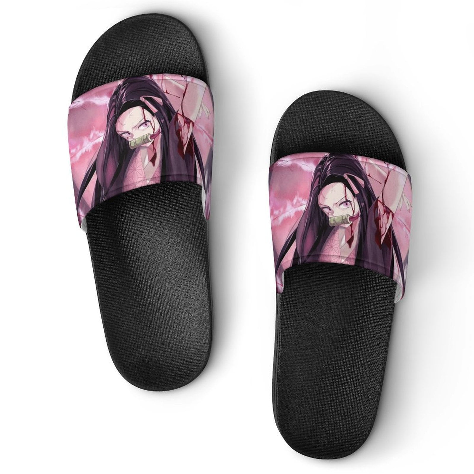 Demon Slayer Nezuko Boys Slide Sandals, Comfort Casual Pool Slide ...