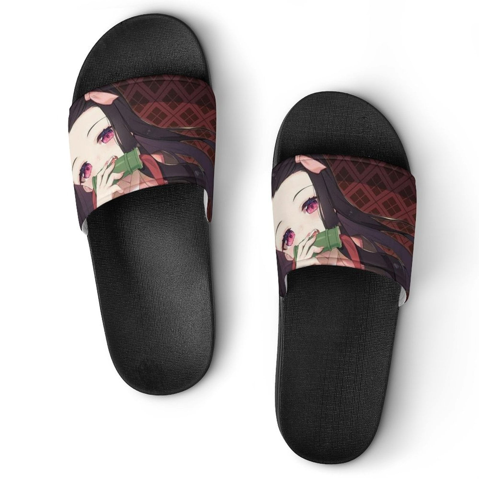 Demon Slayer Nezuko Boys Slide Sandals, Comfort Casual Pool Slide ...