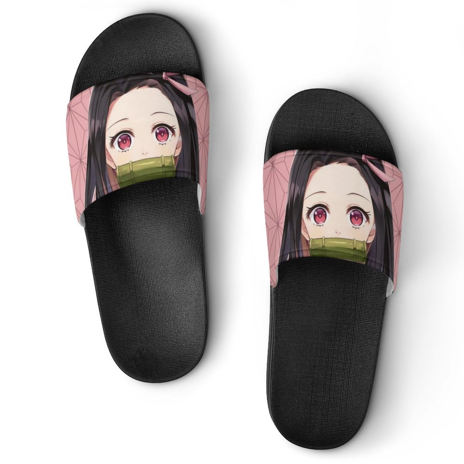 Demon Slayer Nezuko Boys Slide Sandals, Comfort Casual Pool Slide ...