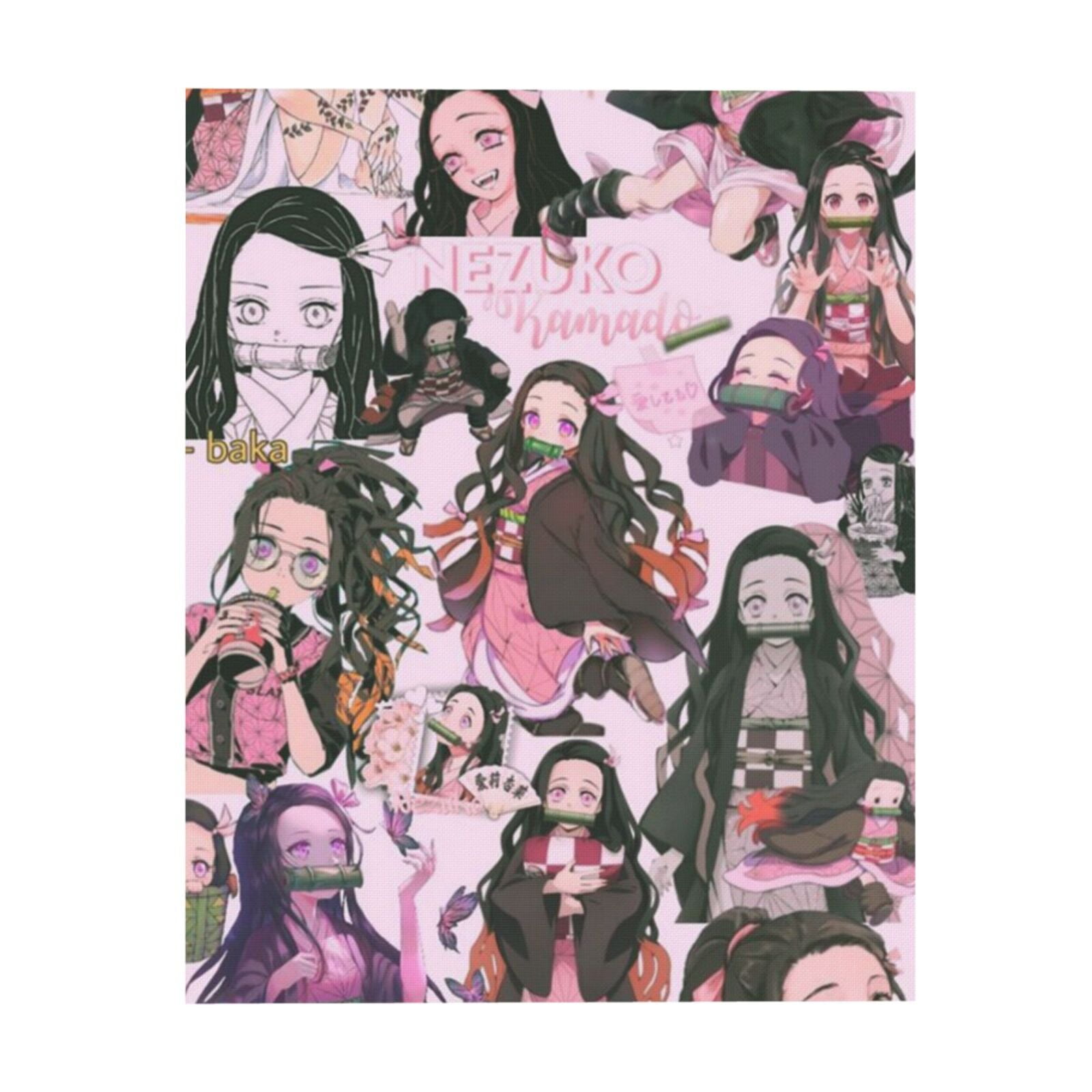 Demon Slayer Nezuko Canvas Decorative Poster Art Picture Painting Gift ...